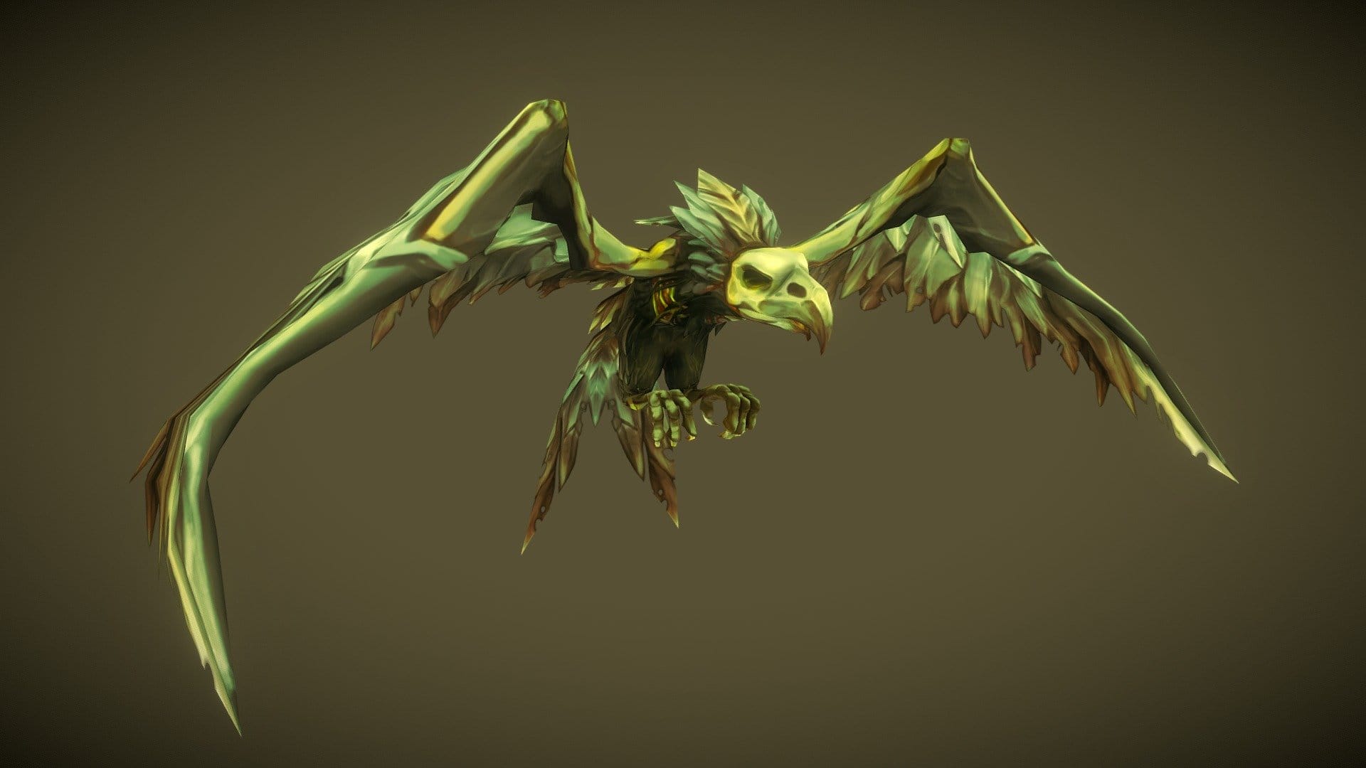 Stylized Fantasy Undead Eagle - deep3dsea