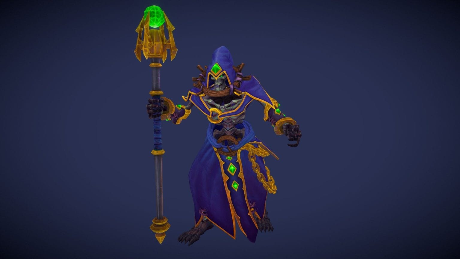 Stylized Skeleton Wizard - deep3dsea