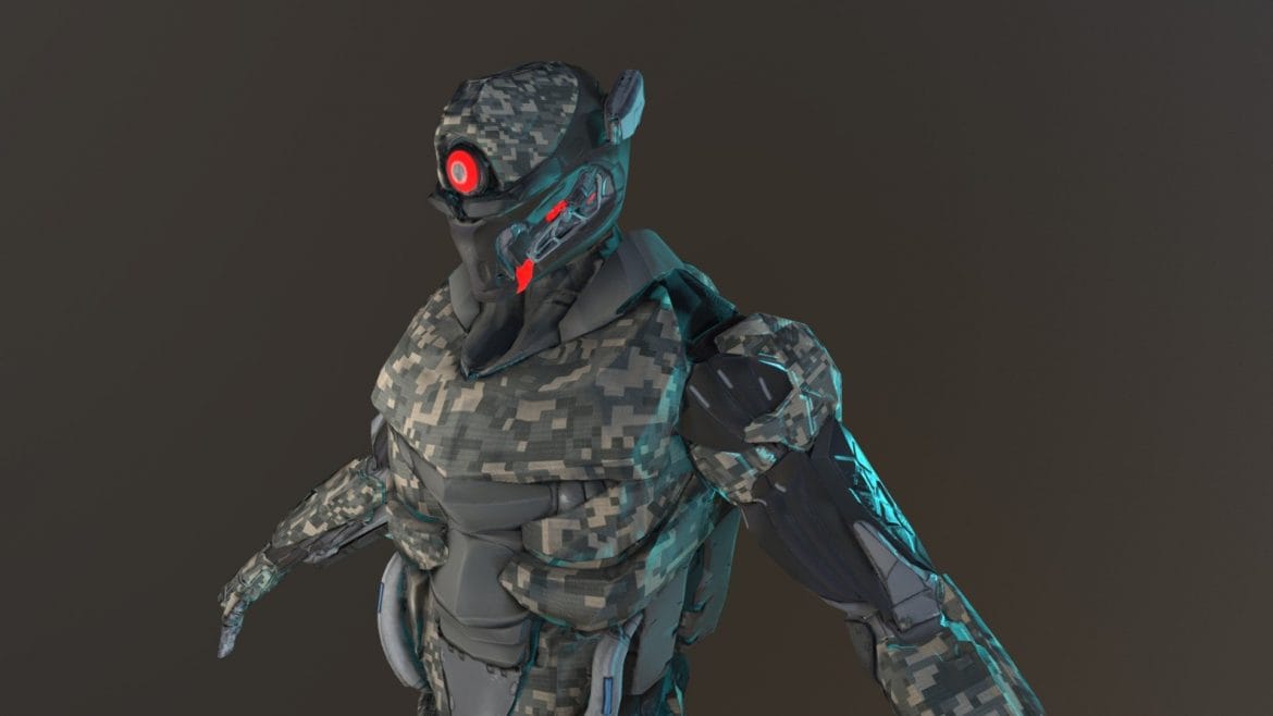 cyborg soldier v2 camo2 - deep3dsea