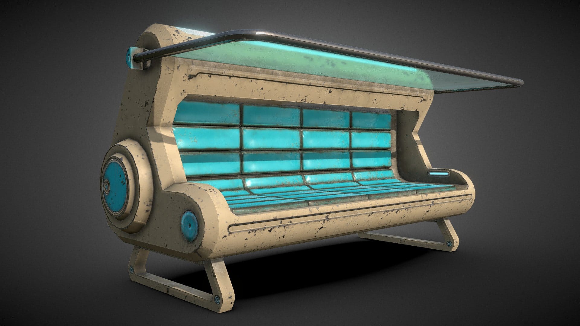 Futuristic space Bench - deep3dsea