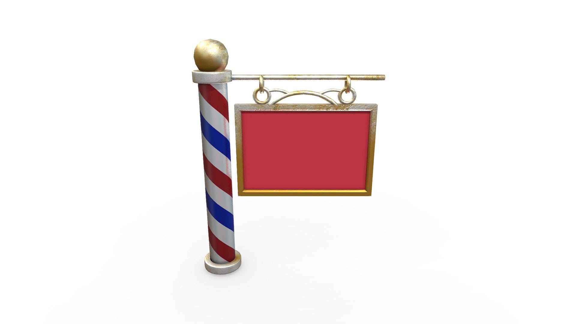 Low Poly Stylized Winter Sign Post - deep3dsea