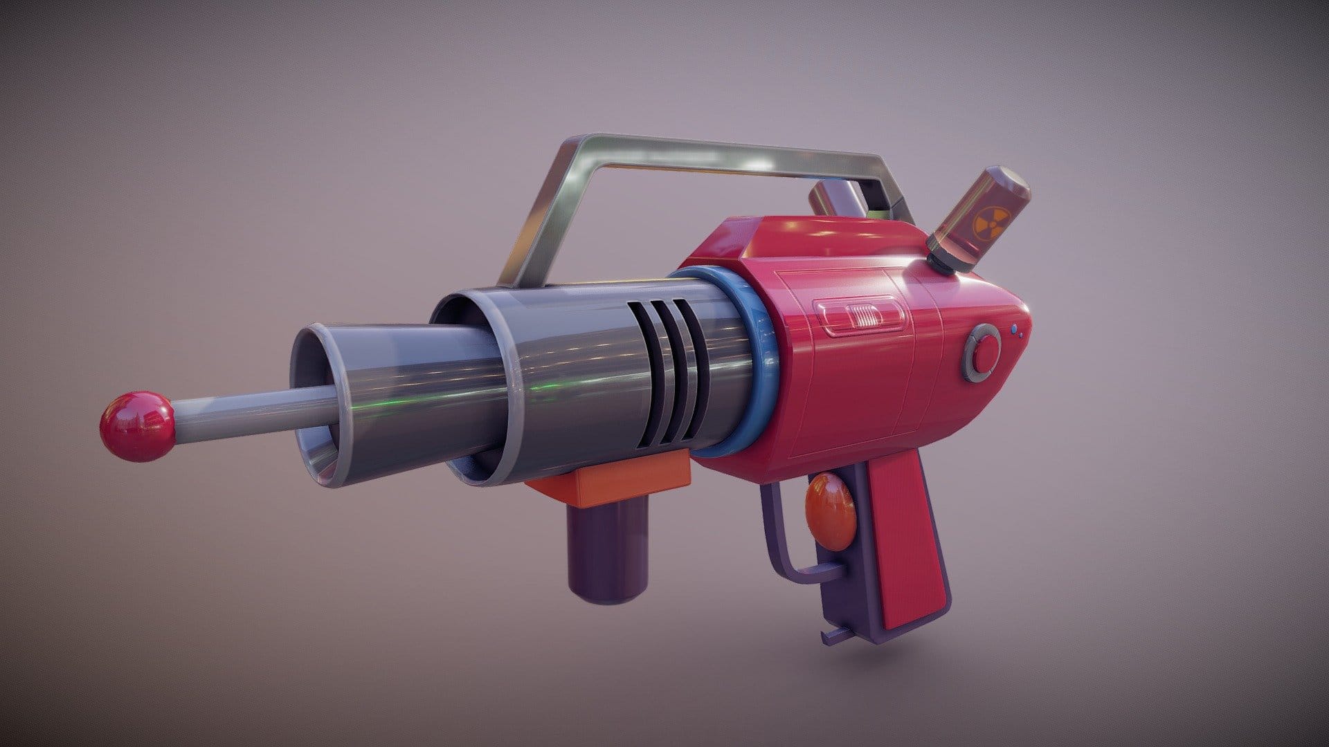Download Retro Gun_02 3D Model | deep3dsea