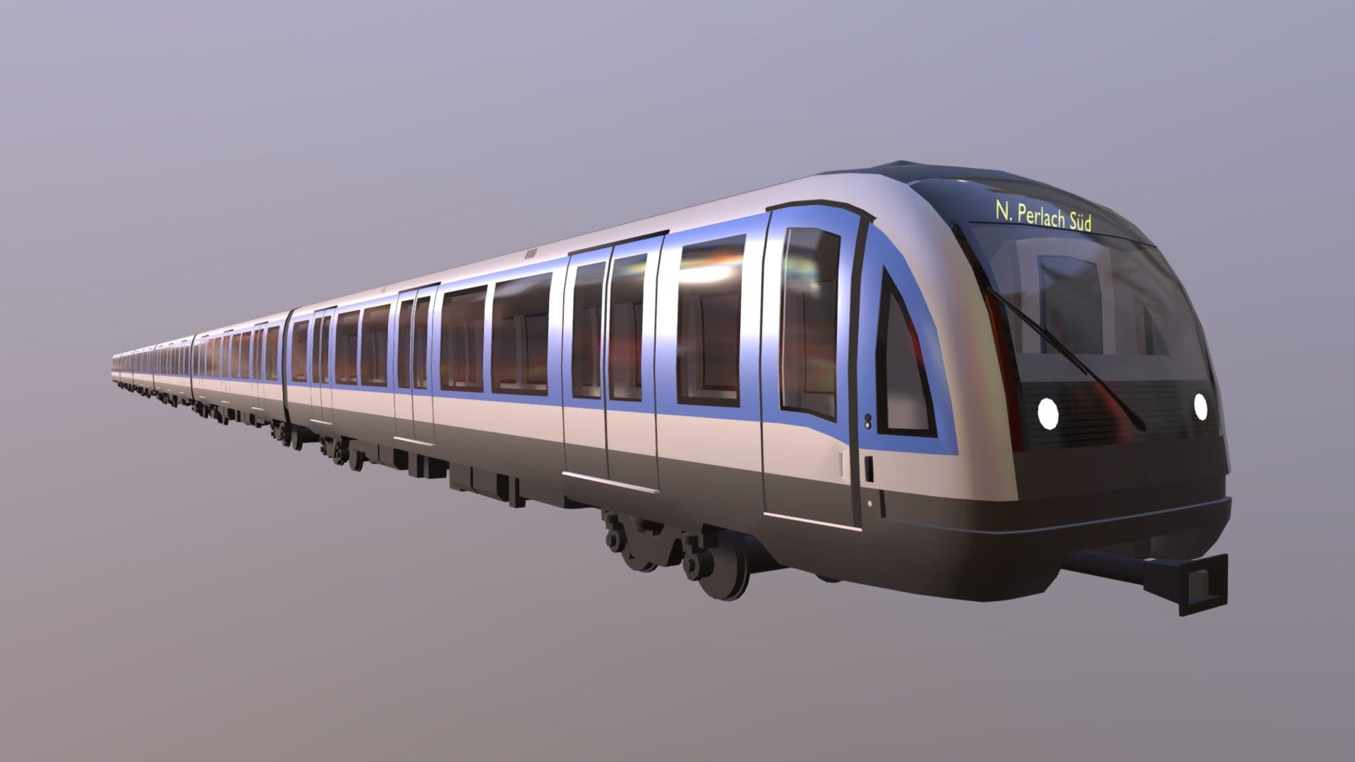Download subway metro train munich 3D Model | deep3dsea