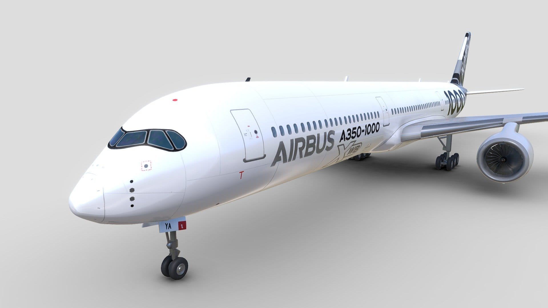 Download Airbus A350 1000 Xwb 3D Model | Deep3DSea