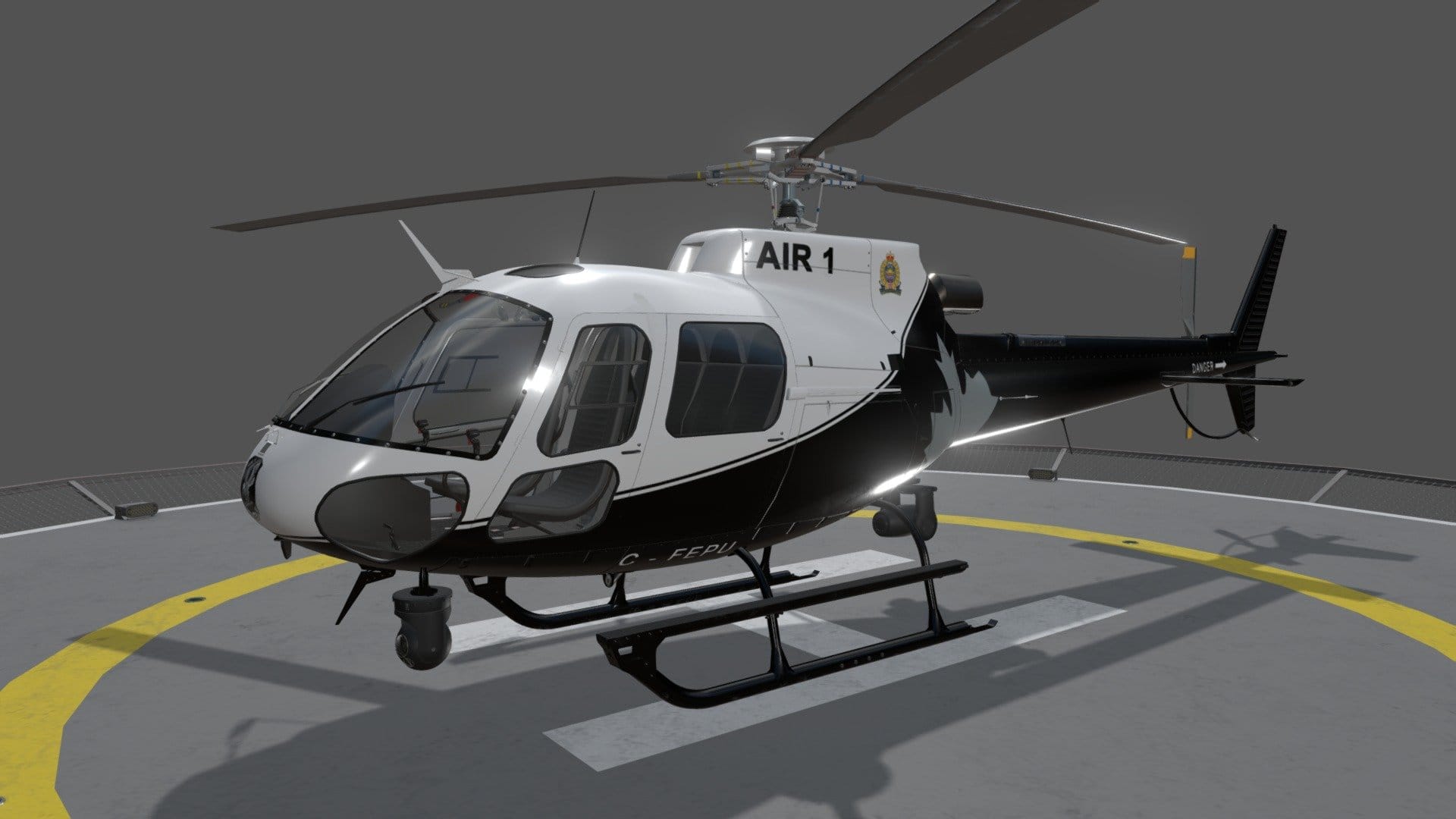 AS-350 Edmonton Police Service Static - deep3dsea