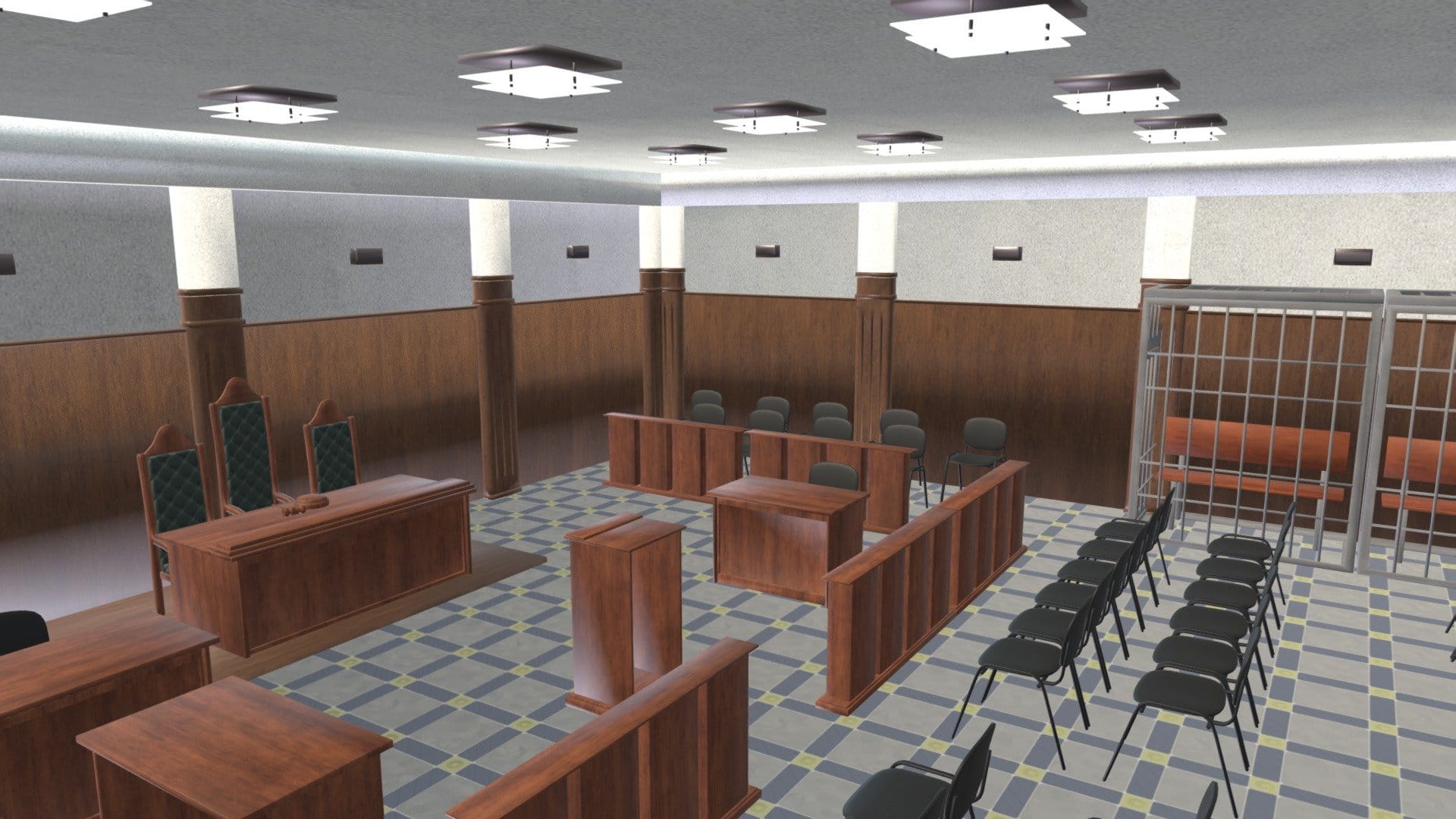Courtroom - interior and props - deep3dsea