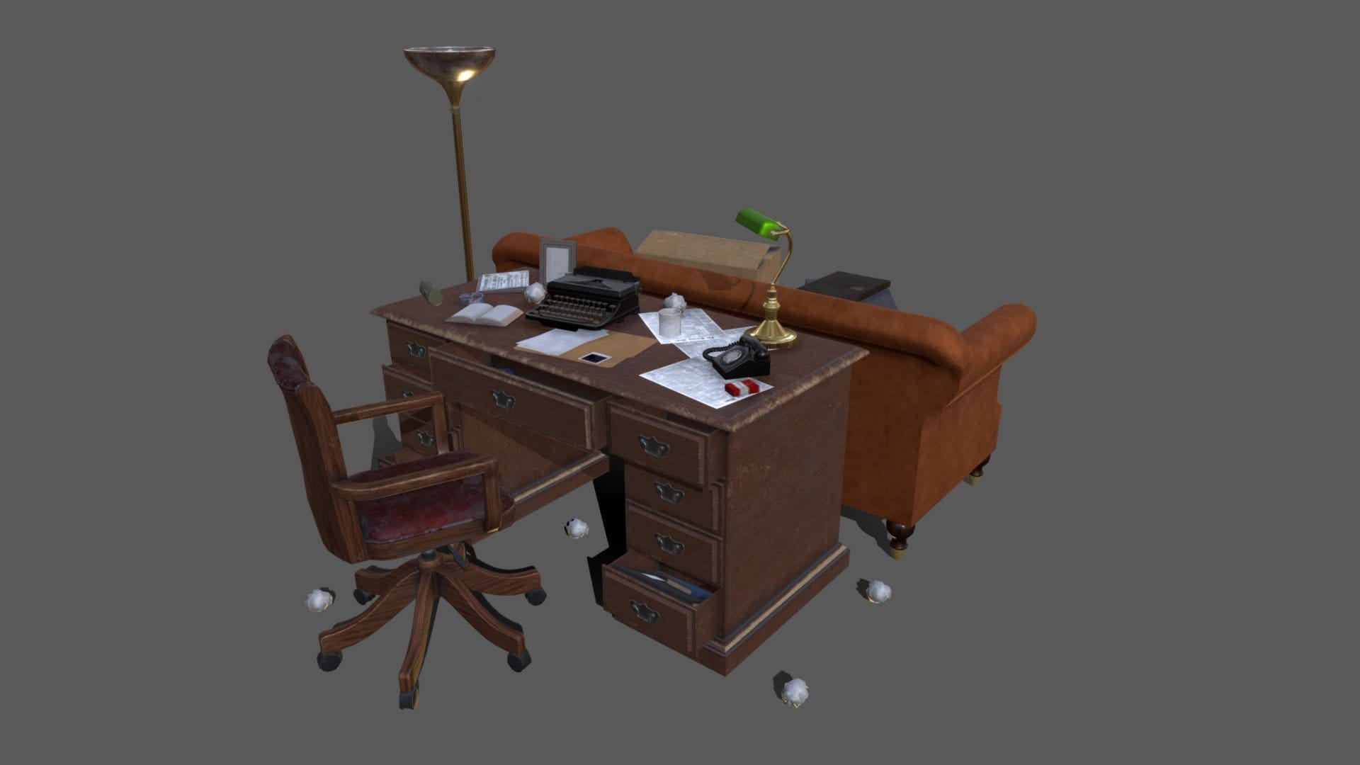 Detective Office Props - deep3dsea