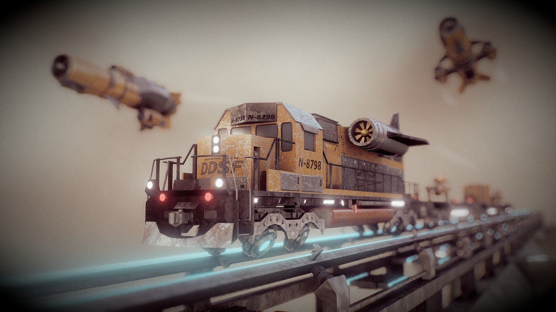 Dieselpunk Challenge - Sky Train - deep3dsea