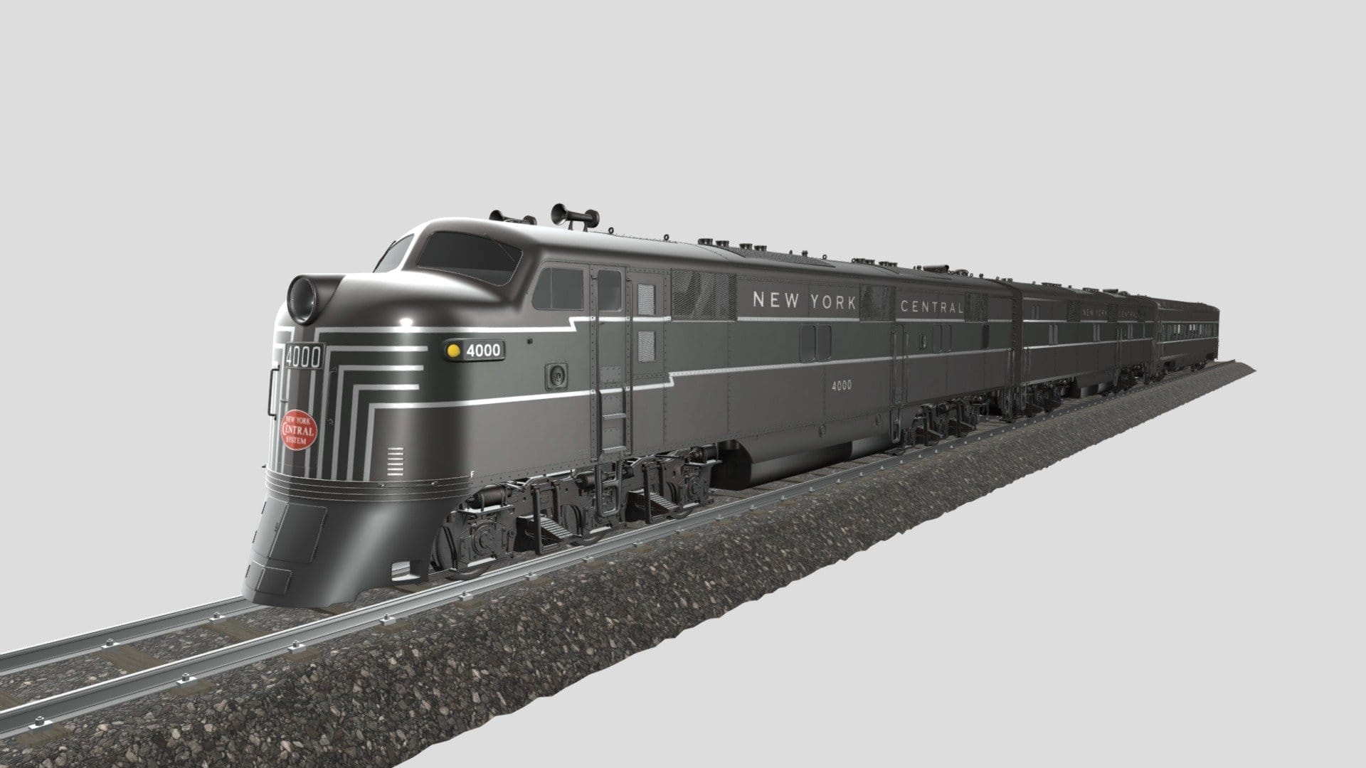 EMD E7 NYCRR Train - deep3dsea