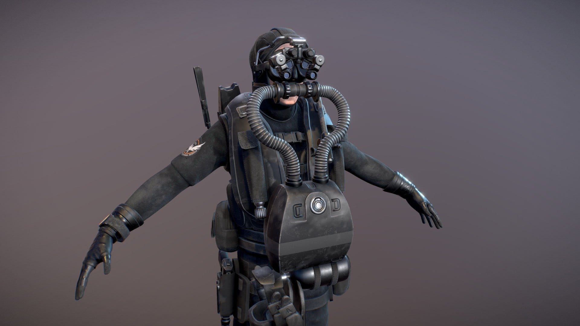 Frogman - The Division Fan art character - deep3dsea