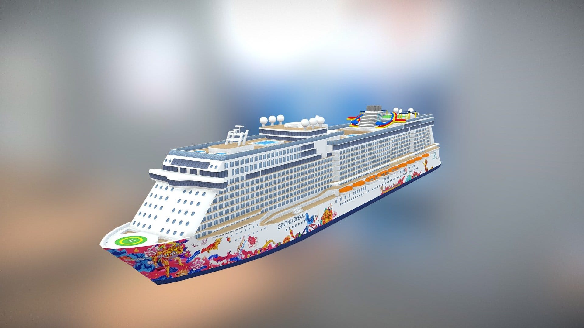 Genting Dream cruise ship - deep3dsea