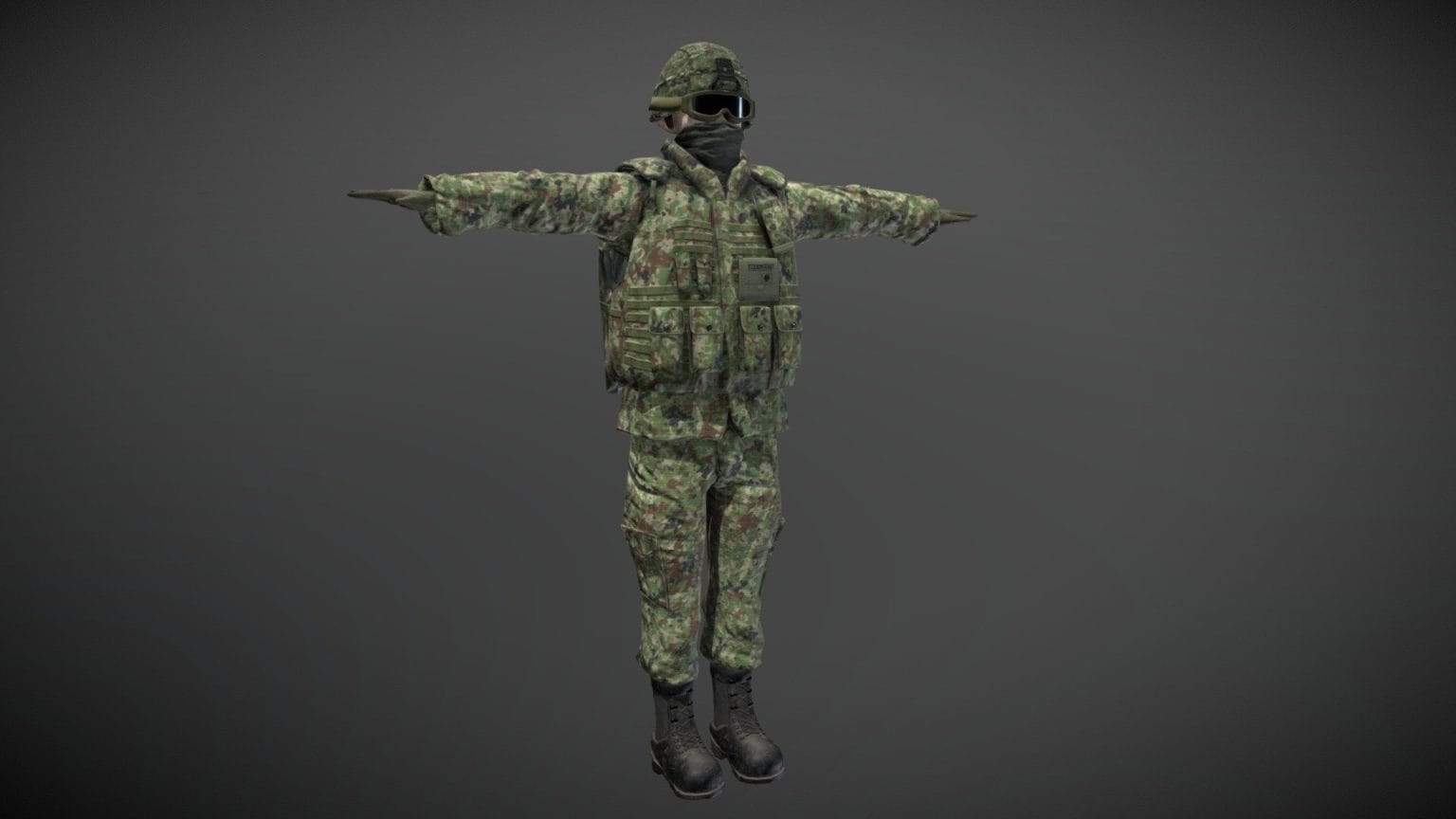 JGSDF Soldier - deep3dsea