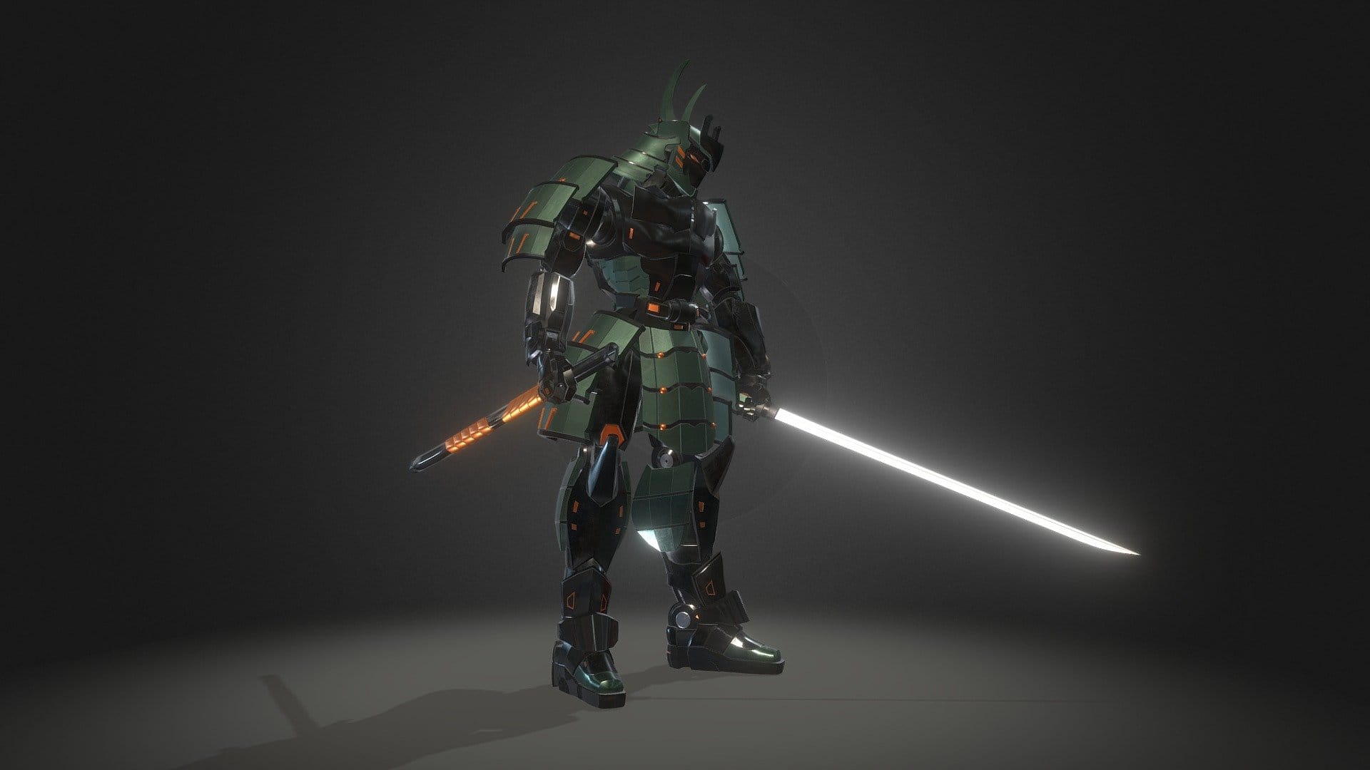 Download Samurai Robot RTS-02 3D Model | deep3dsea