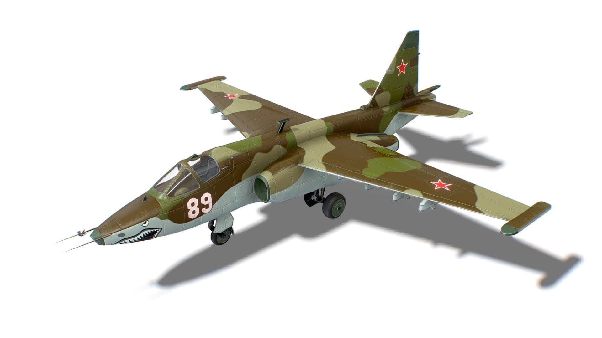 SU-25 Frogfoot Jet Fighter Aircraft - deep3dsea