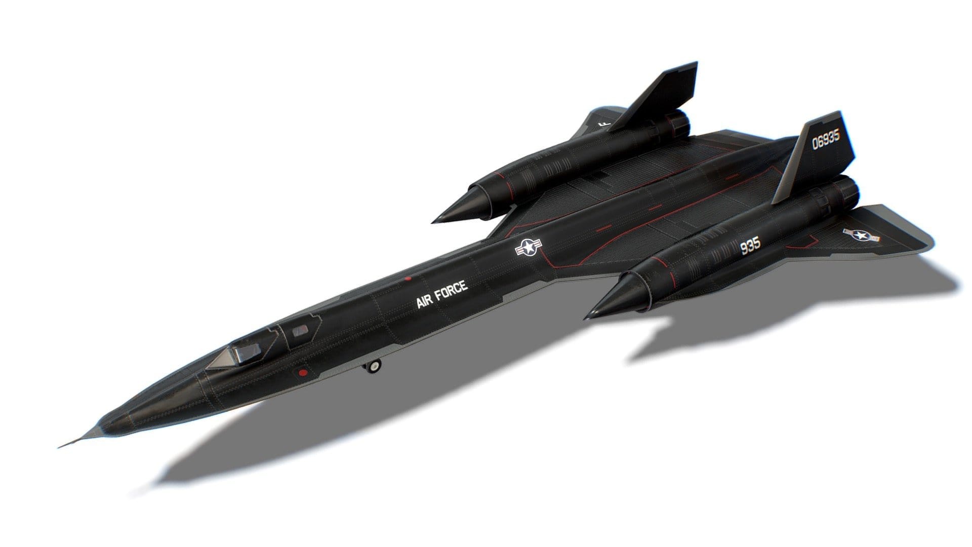 YF-12A Blackbird Jet Fighter Aircraft - deep3dsea