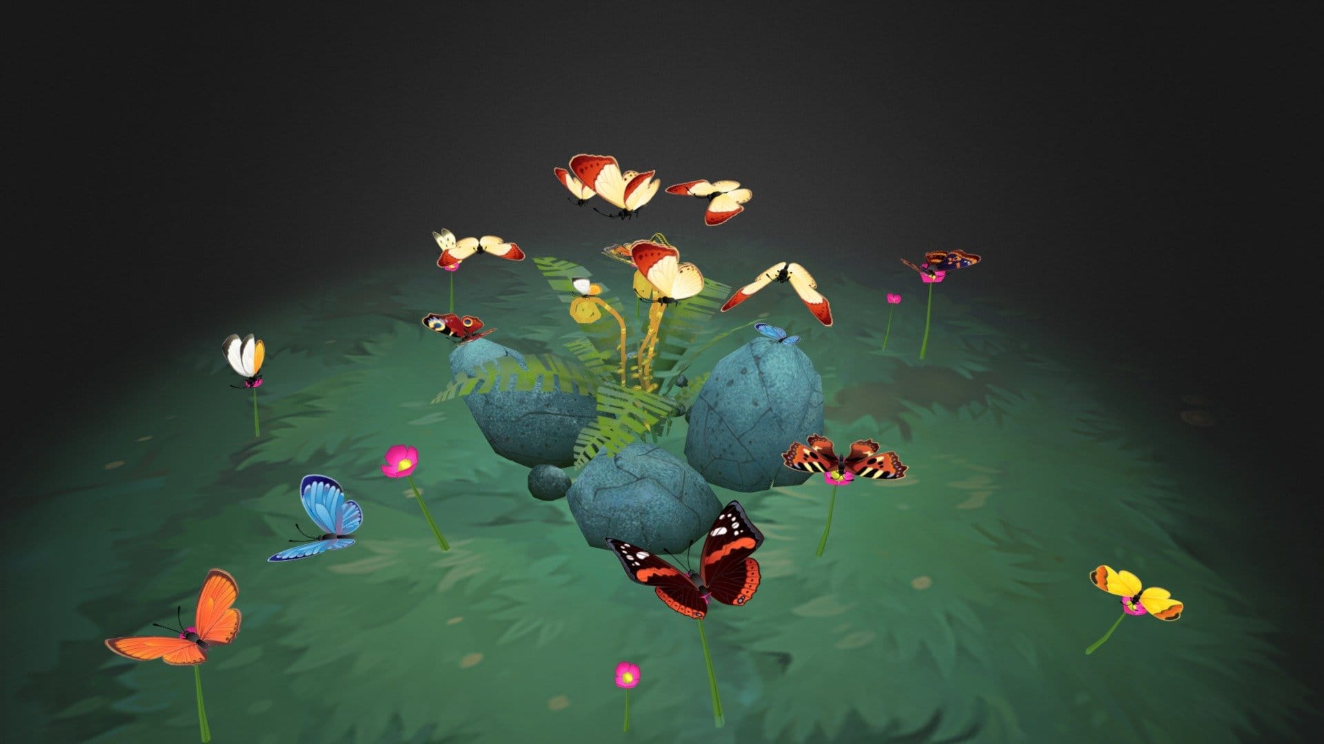 12 Animated butterflies - deep3dsea