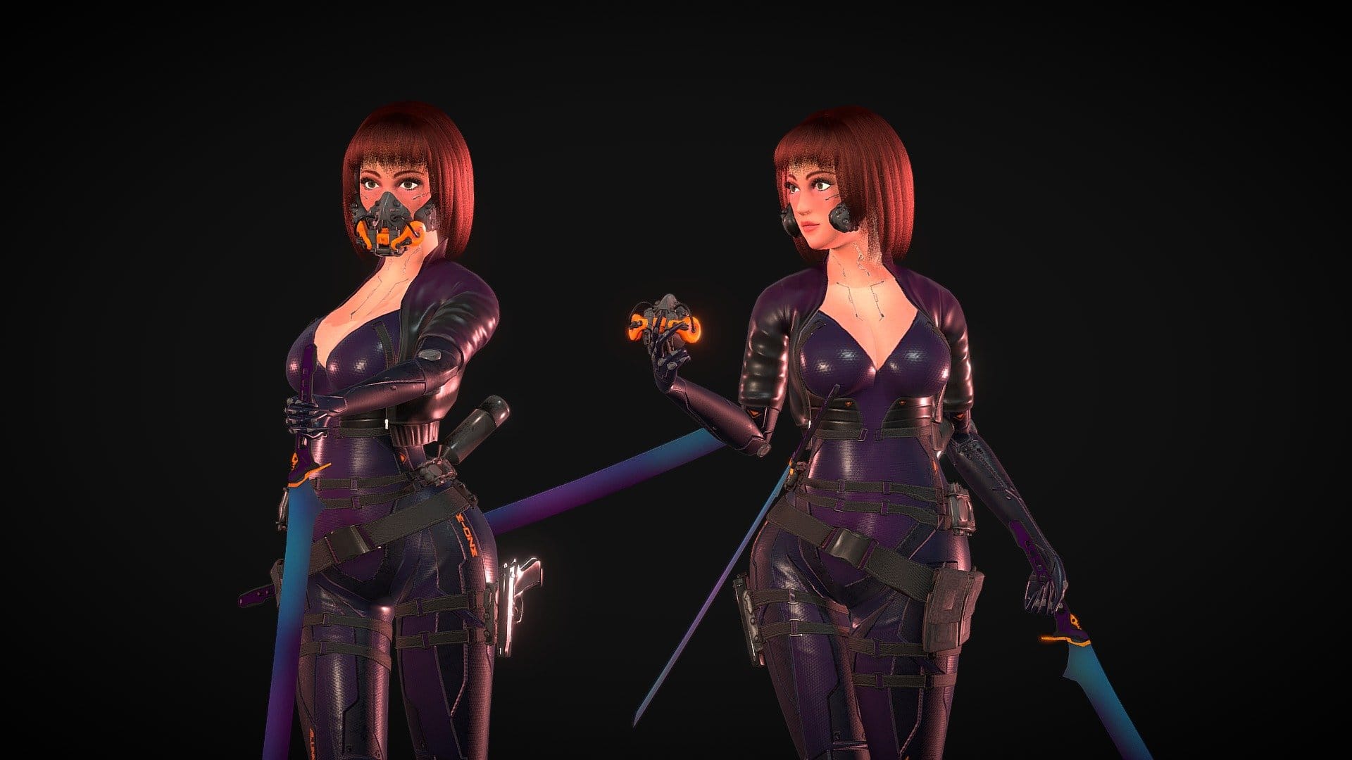 Cyberpunk Alina Robot - deep3dsea