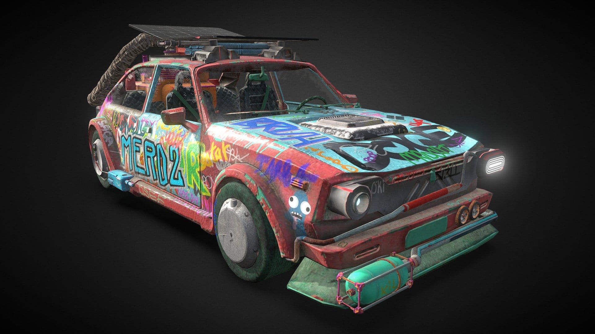 Cyberpunk Car - Yamato Lectra Modified - deep3dsea