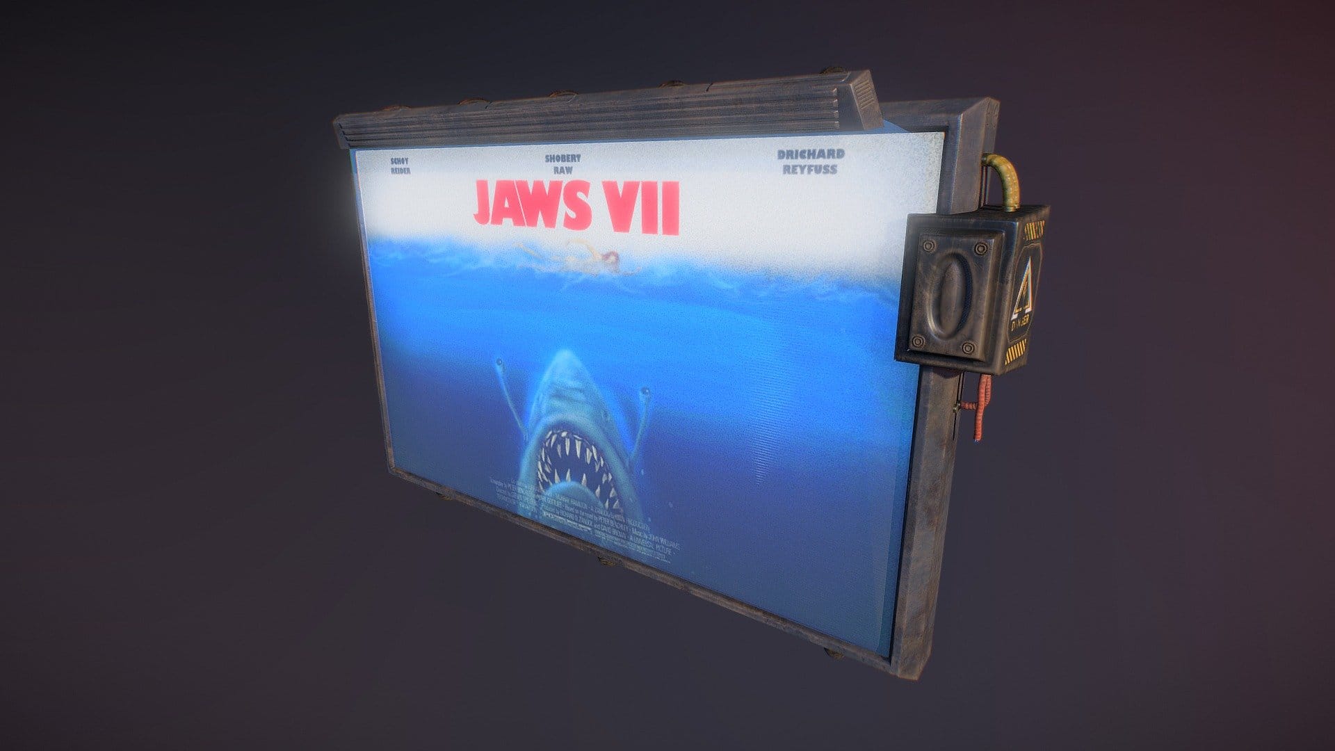 Cyberpunk sci-fi billboard / sign - deep3dsea