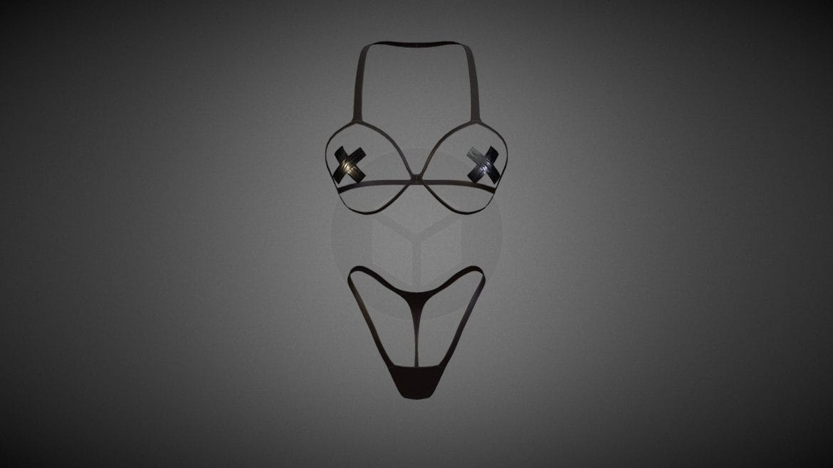 Cyberpunk - Stripper Underwear Clothing - deep3dsea