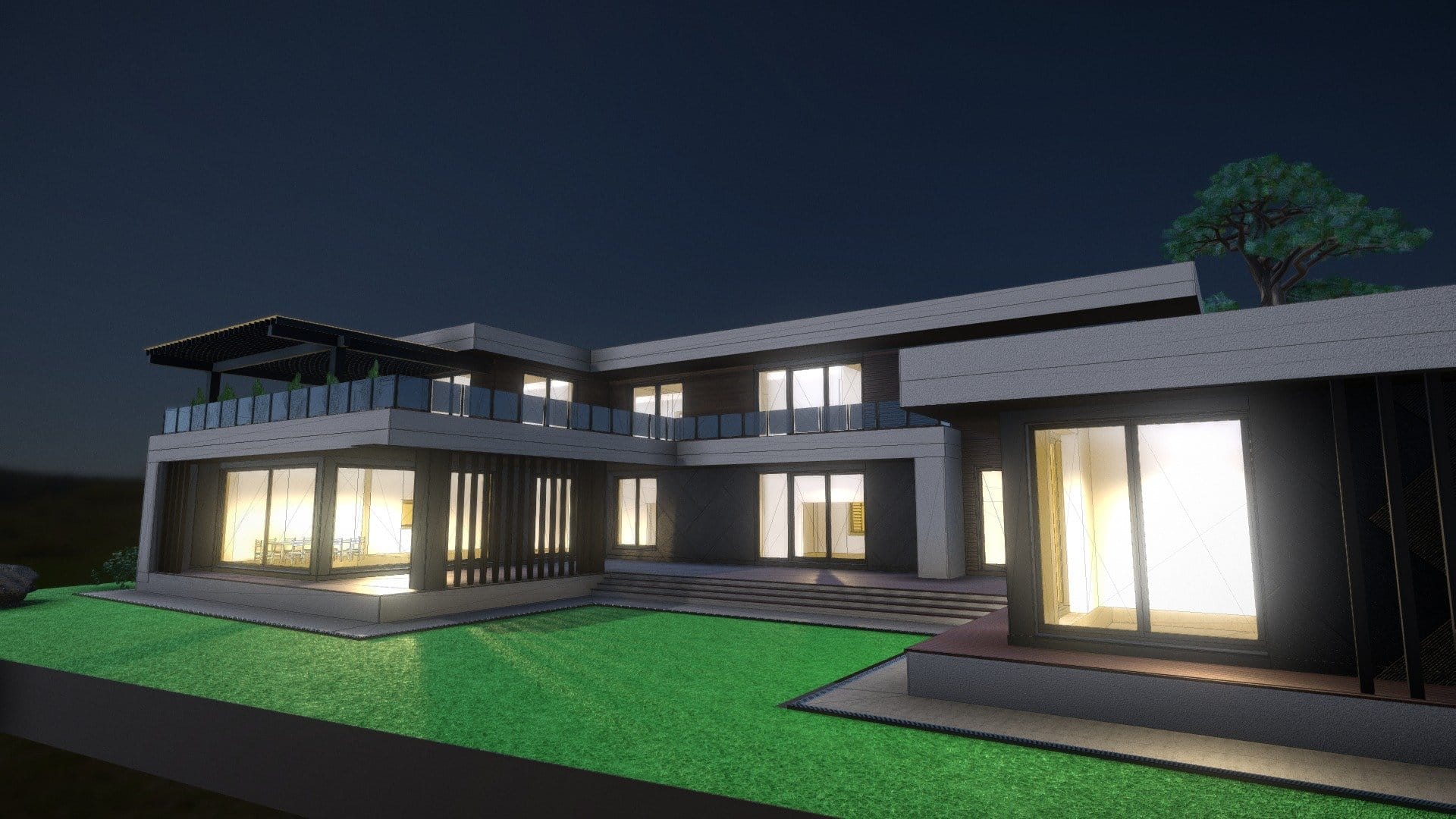 Large high-tech house 750m.quad - deep3dsea