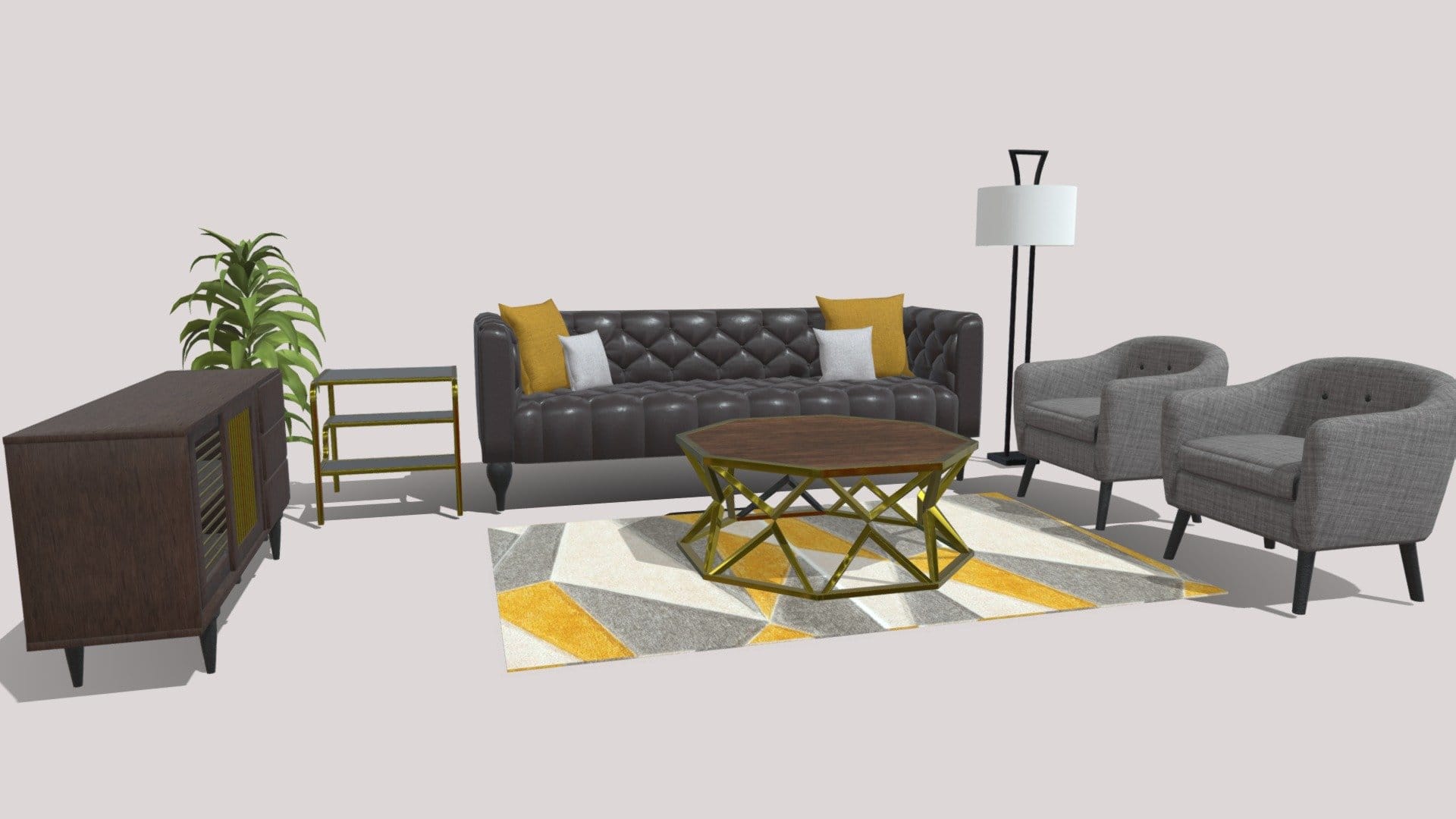 Living Room Assets - deep3dsea