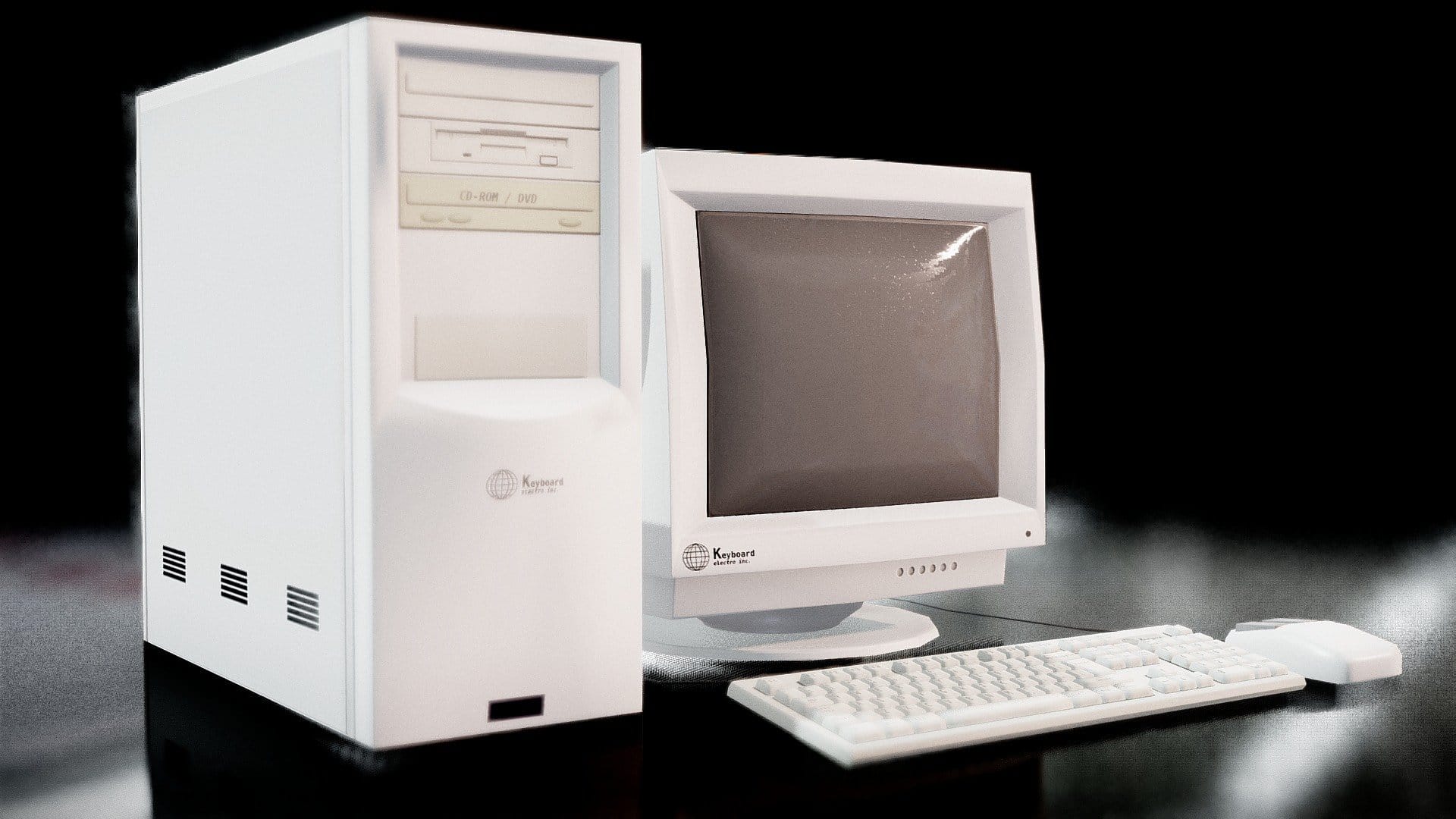 Low poly Retro computer #2 - deep3dsea