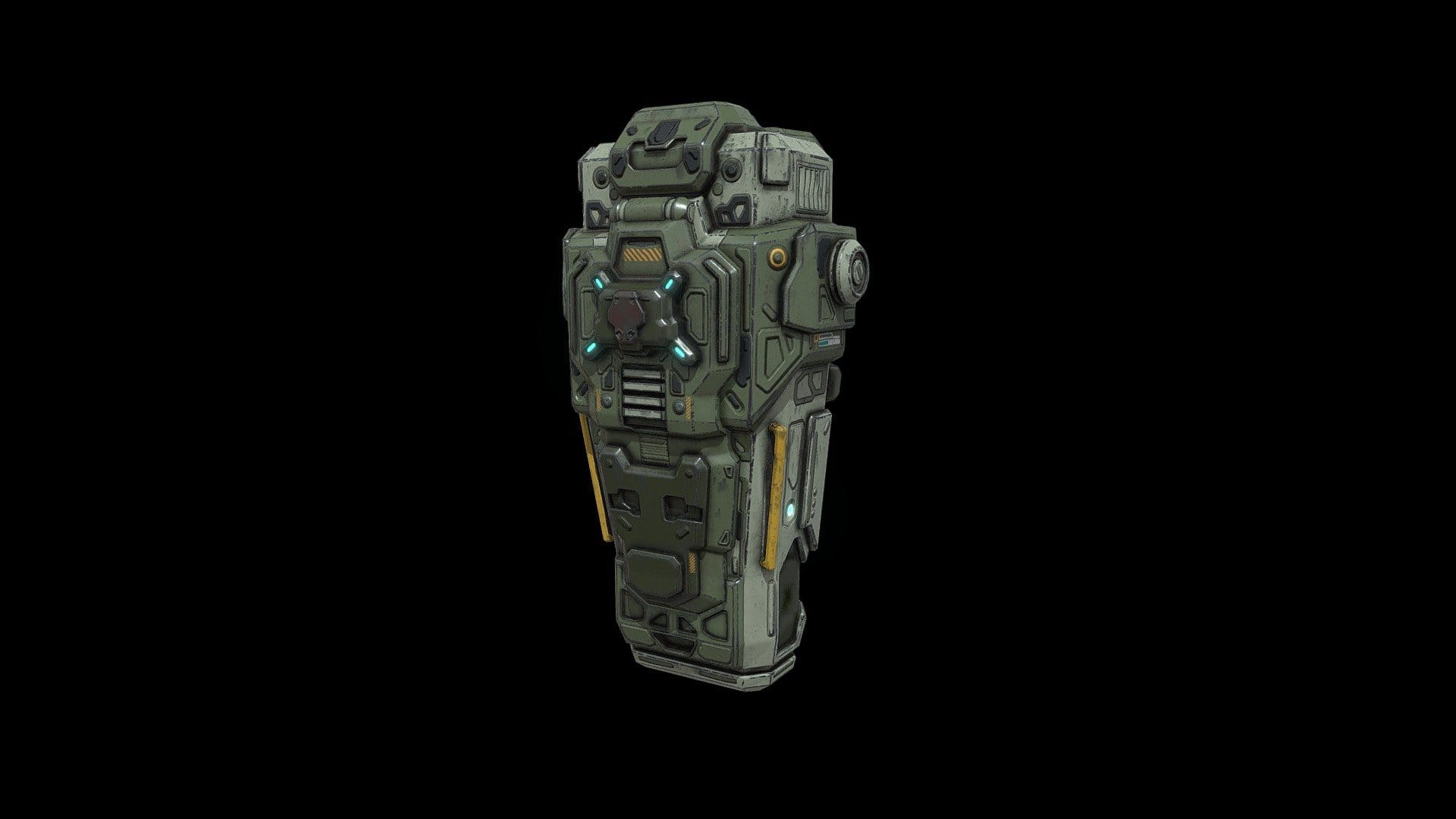 Low poly sci fi drop pod - deep3dsea