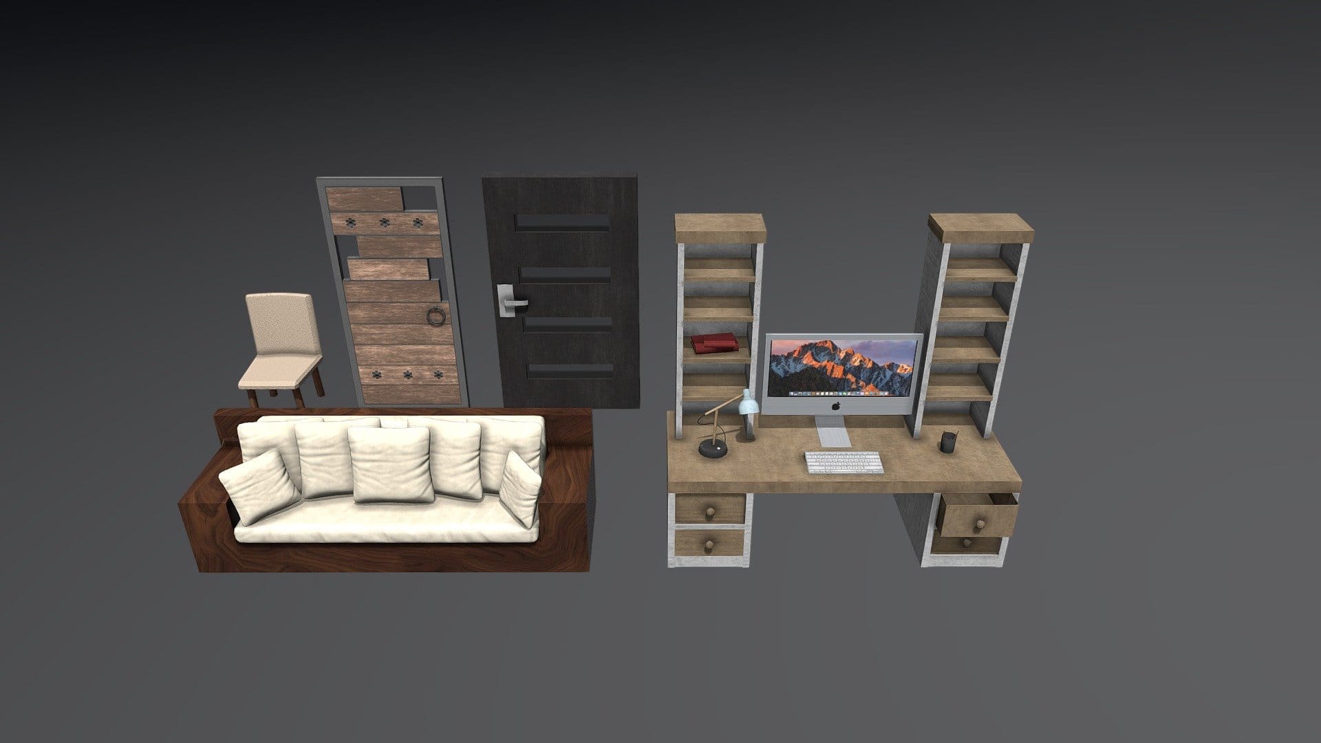 Modern House Interior Props - deep3dsea