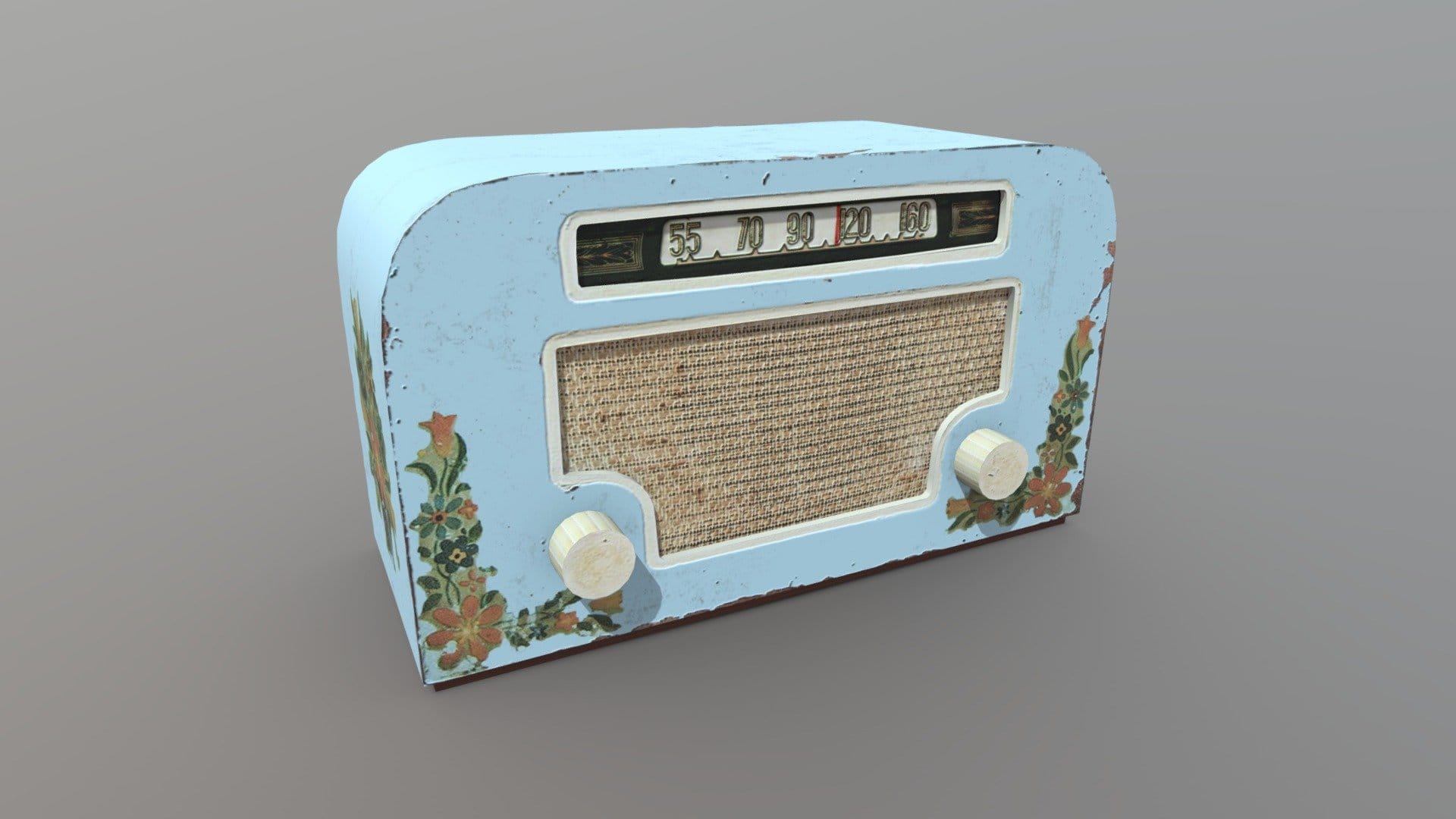 Download Radio (flower) 3D Model | Deep3DSea
