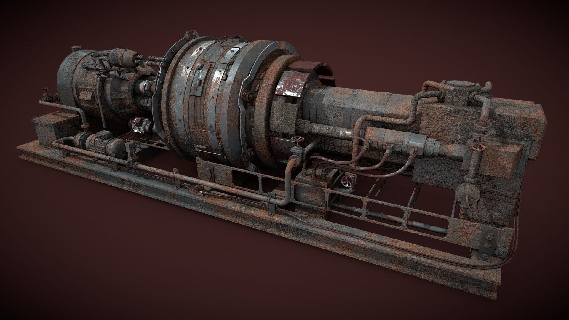 Rusted machinery device - deep3dsea