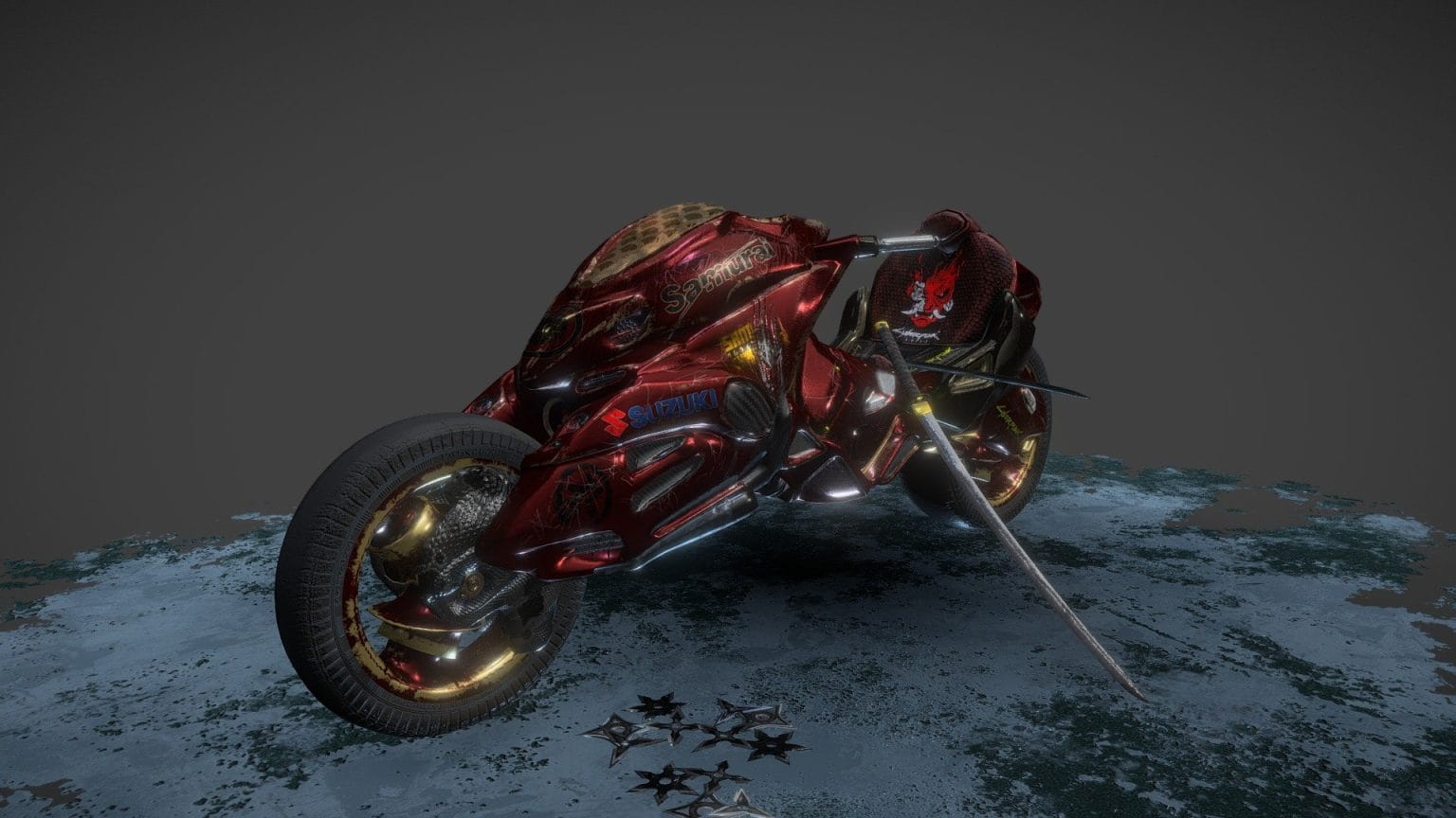 Samurai - Motorcycle - deep3dsea