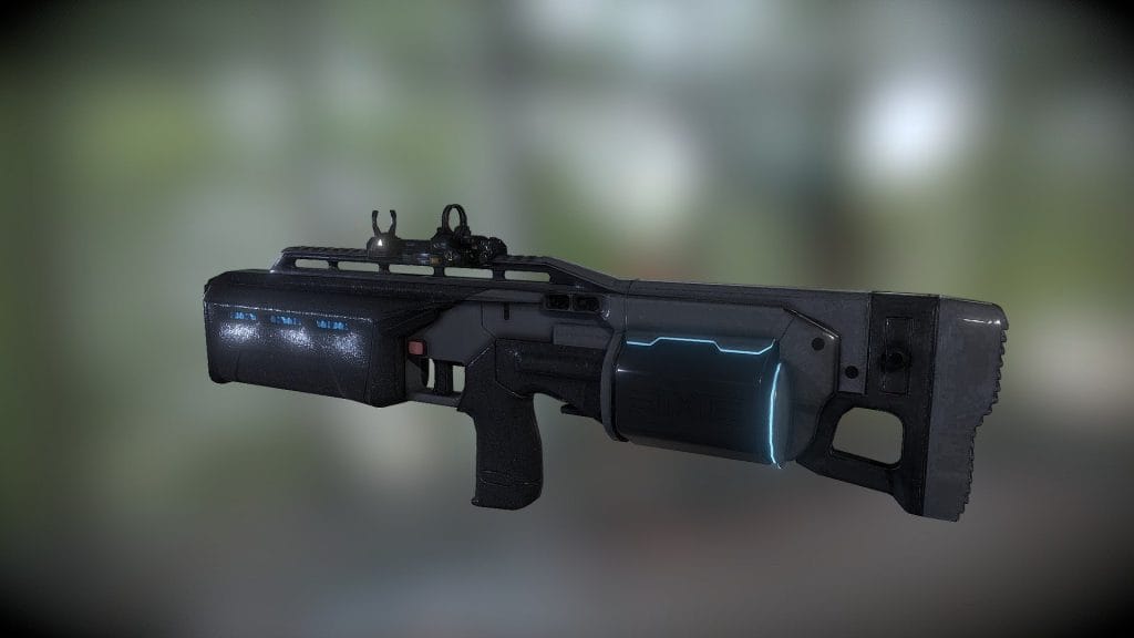 six12 - Scifi Modular Shotgun - deep3dsea