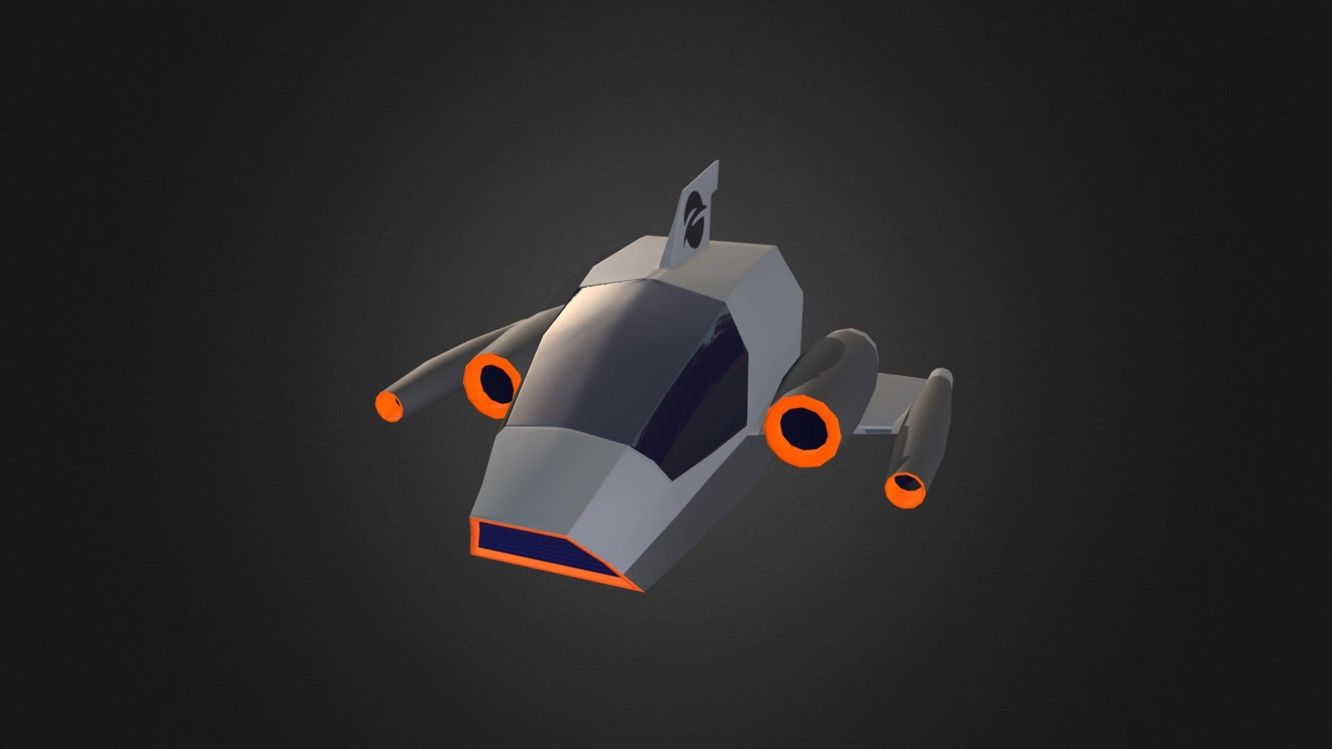 Space ship lowpoly - deep3dsea
