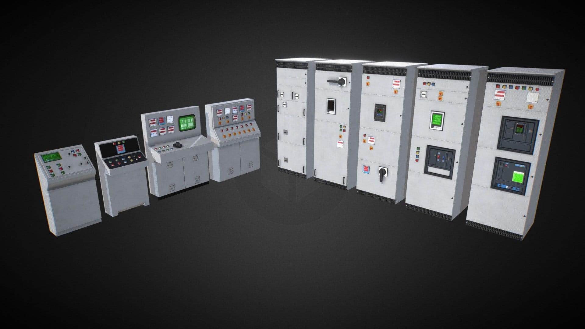 Stylized Control Panels - deep3dsea