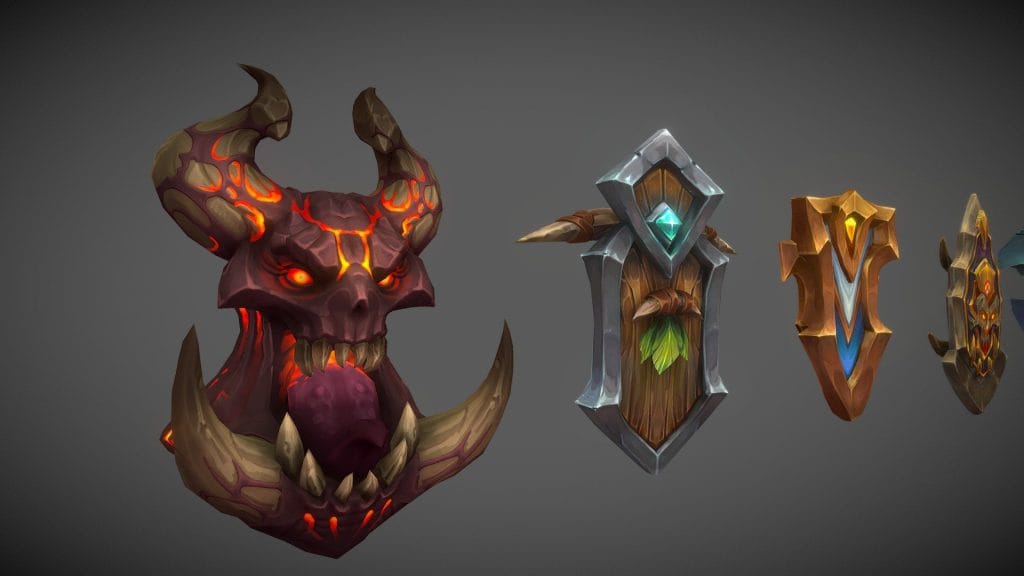 Stylized Fantasy Shields - deep3dsea