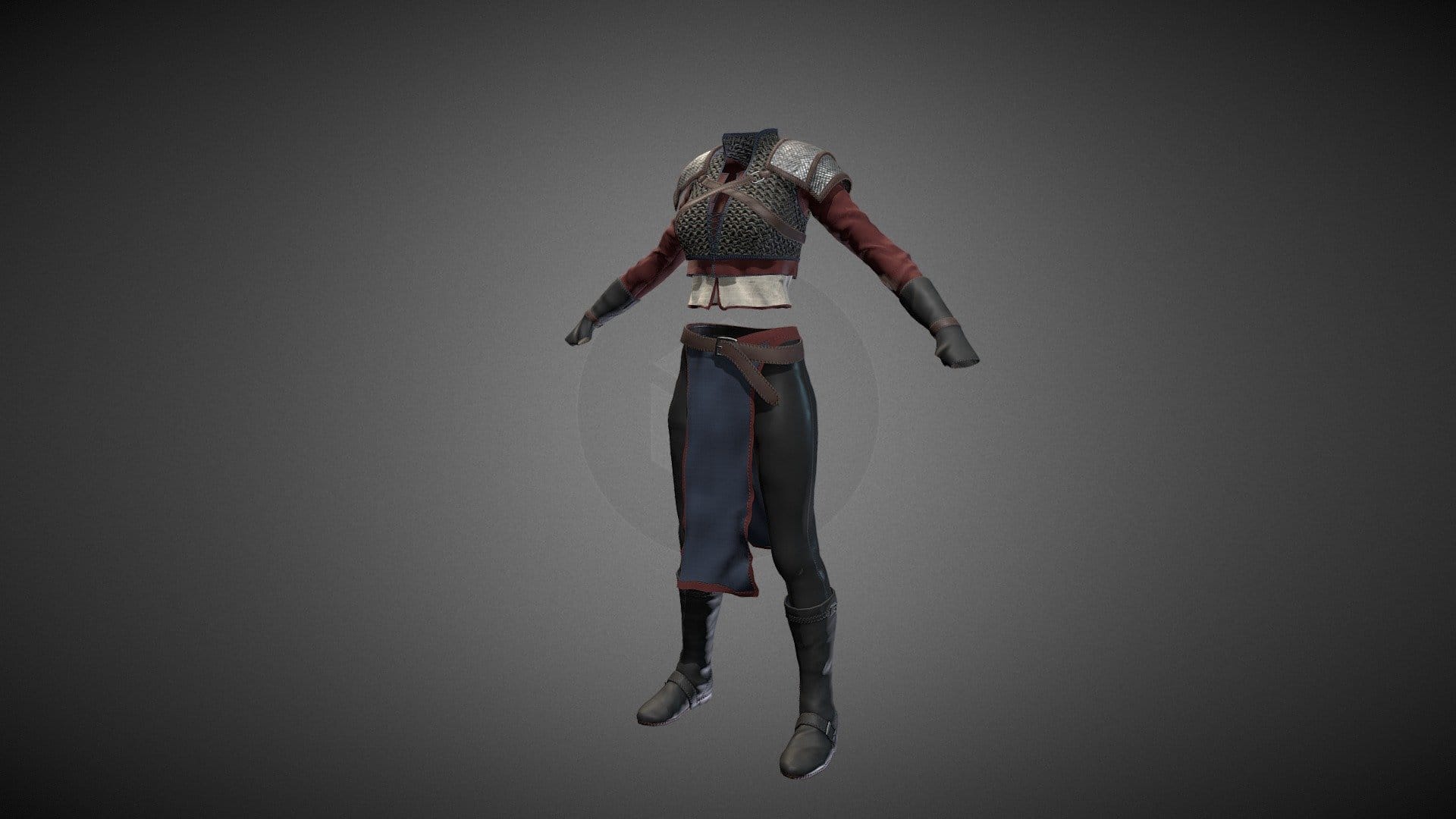 The Adventuress - Fantasy Style Armor - deep3dsea