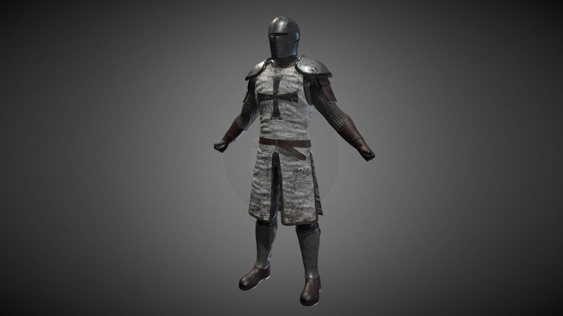 Download The Guardian - Fantasy Style Armor 3D Model | deep3dsea