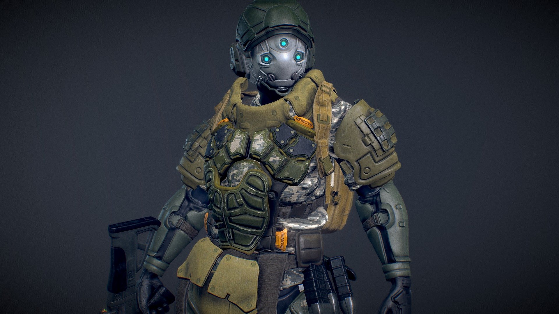 2030's Female Special Forces Soldier - deep3dsea