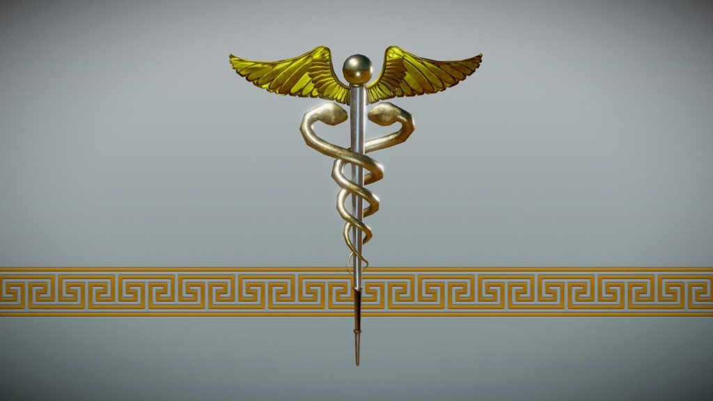 Download Caduceus Of Hermes 3D Model | Deep3DSea