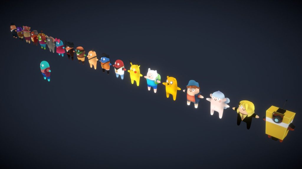Cartoon characters pack_01 - deep3dsea