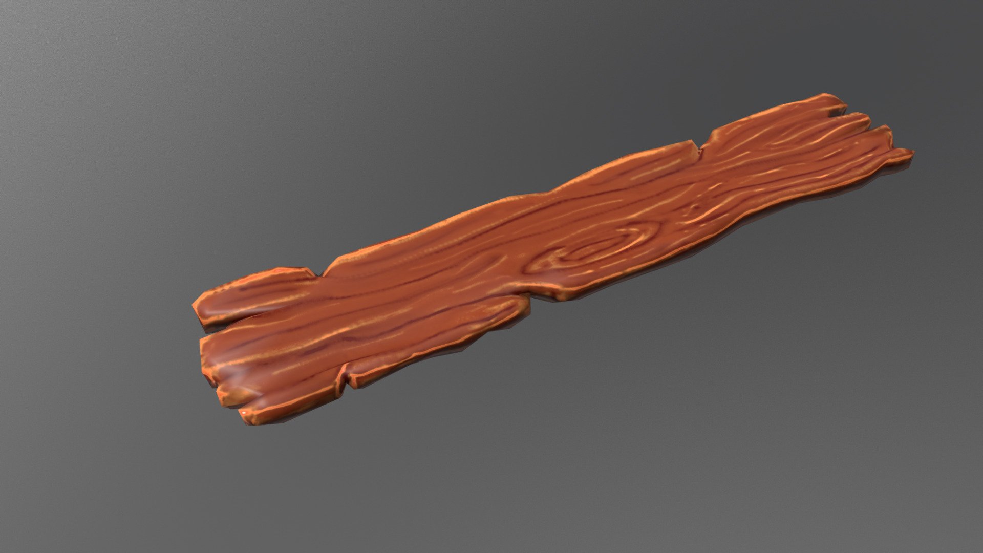 Cartoon Wooden Plank - deep3dsea