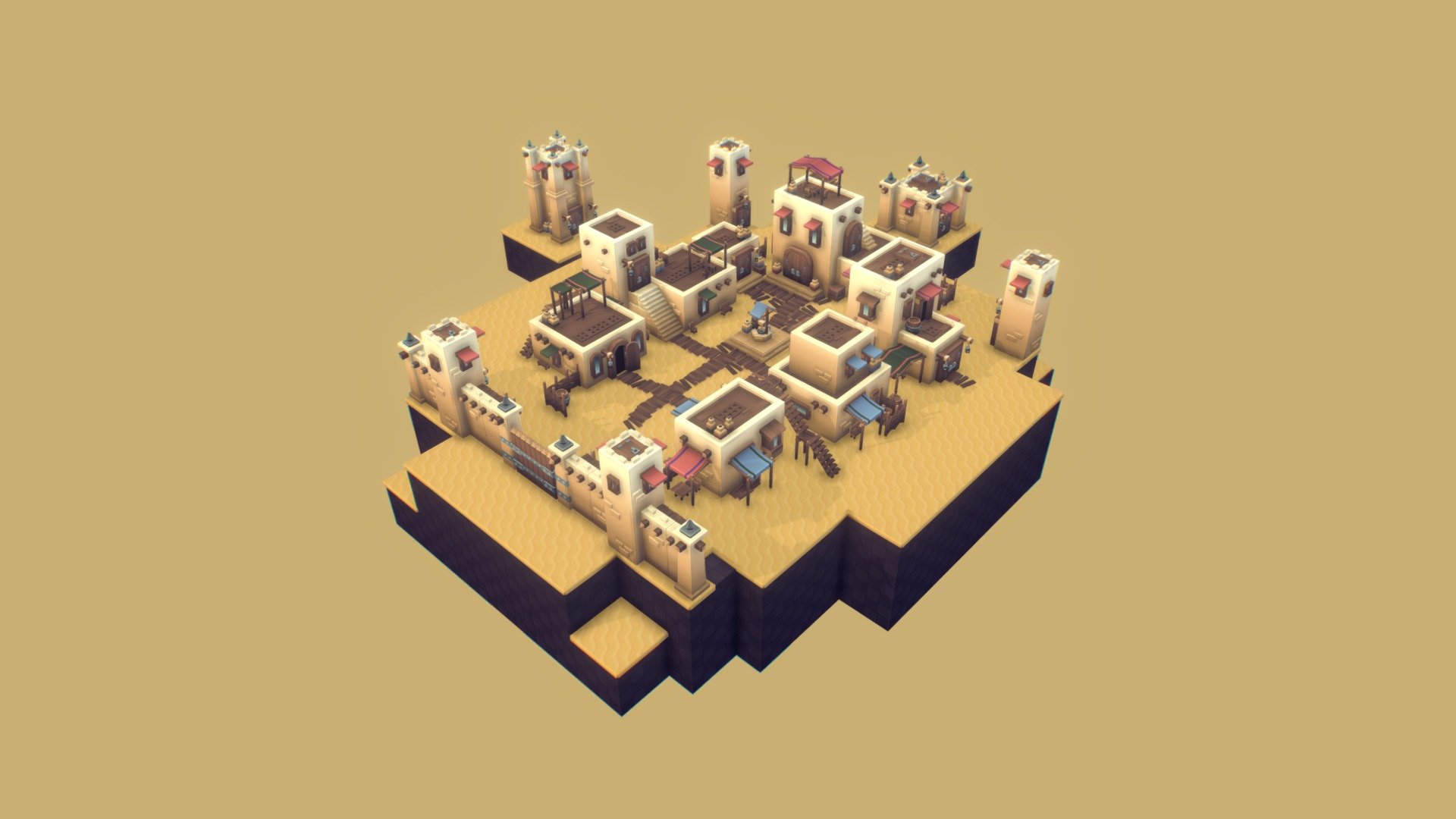 Desert Building Kit - Proto Series - deep3dsea