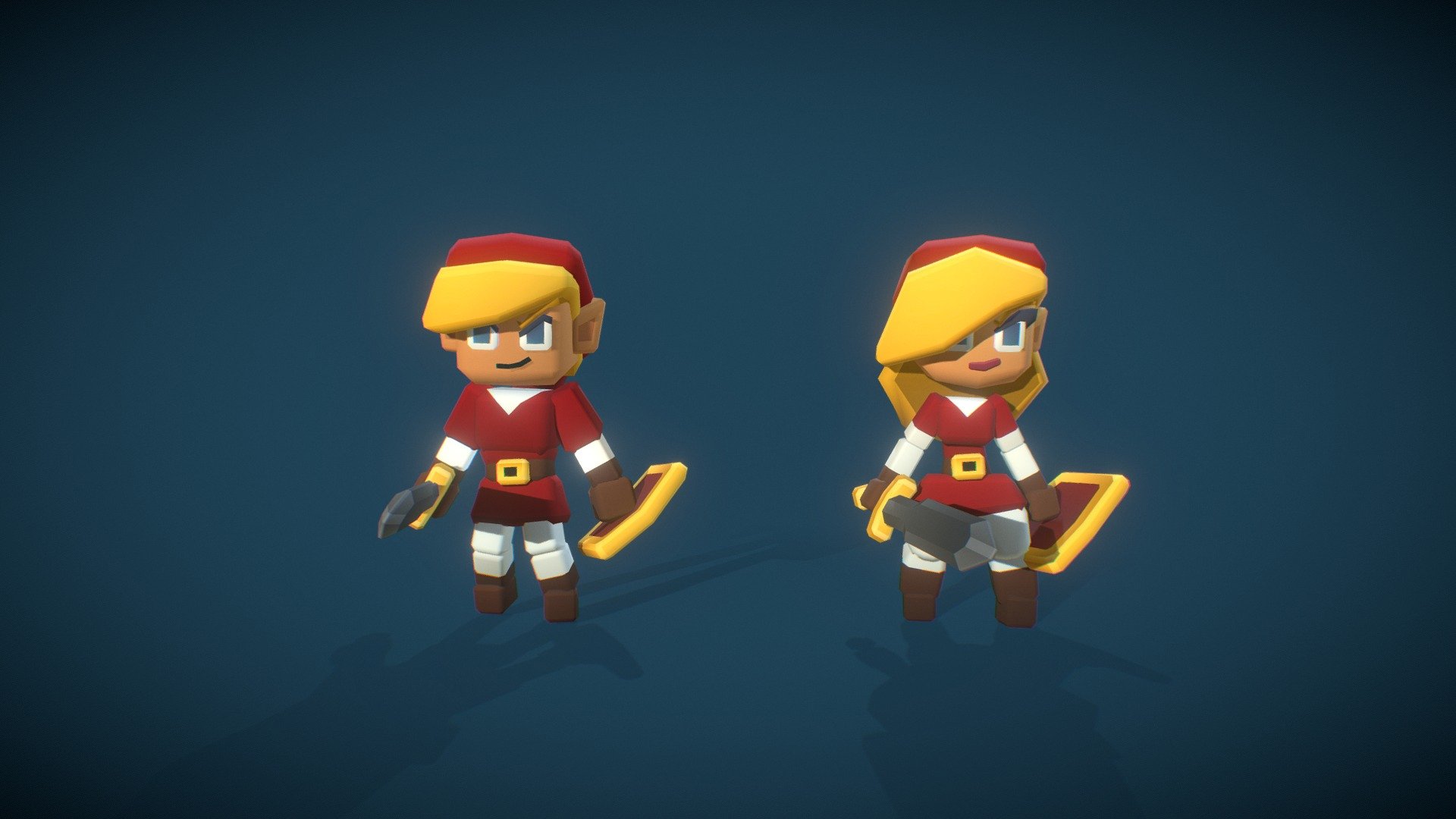 Elf Hero Character - Proto Series - deep3dsea