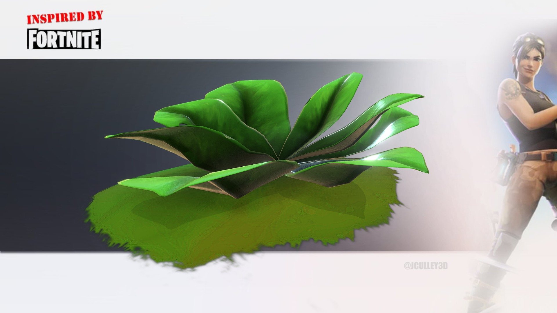 Fortnite Style Assets - Plant 3 - deep3dsea