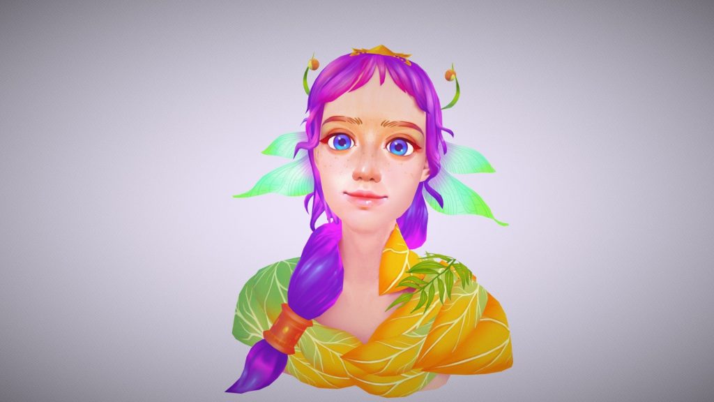 Handpaint Angel Study by Bitbot Studio - deep3dsea