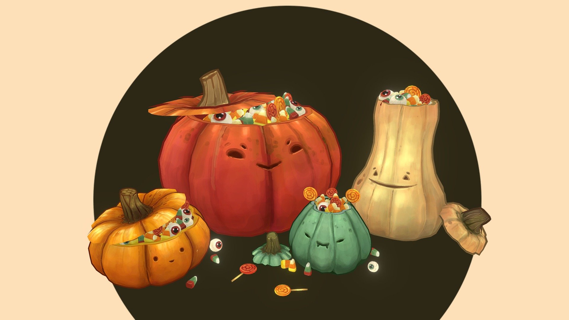 Happy Pumpkin Crew - deep3dsea