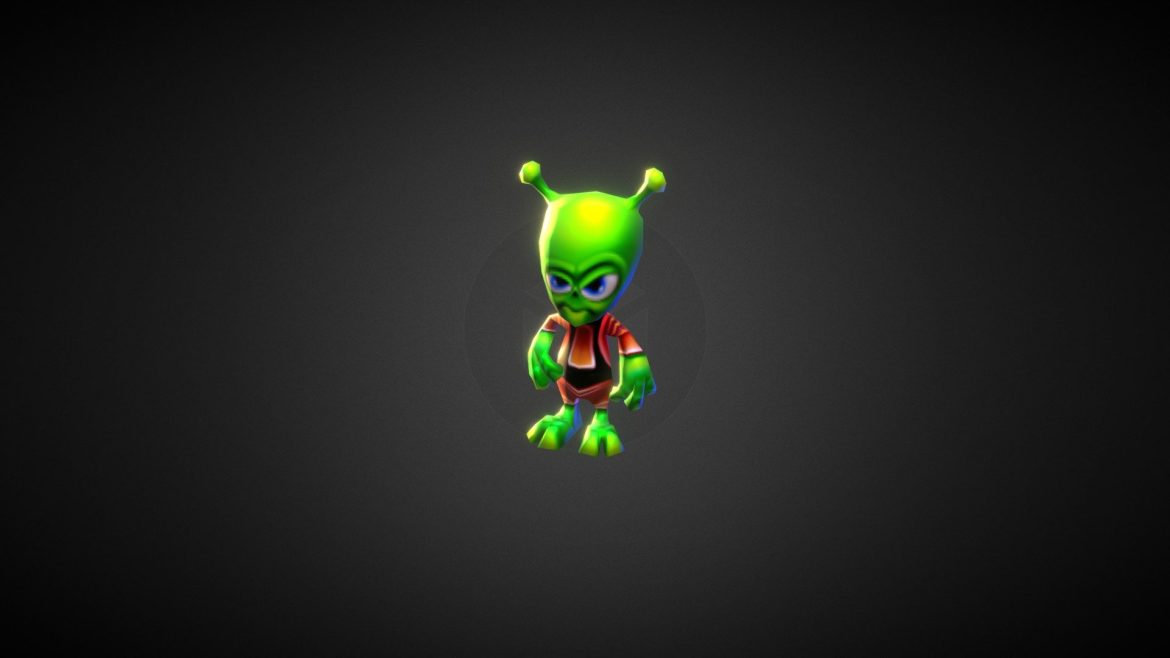 Lowpoly Alien - deep3dsea