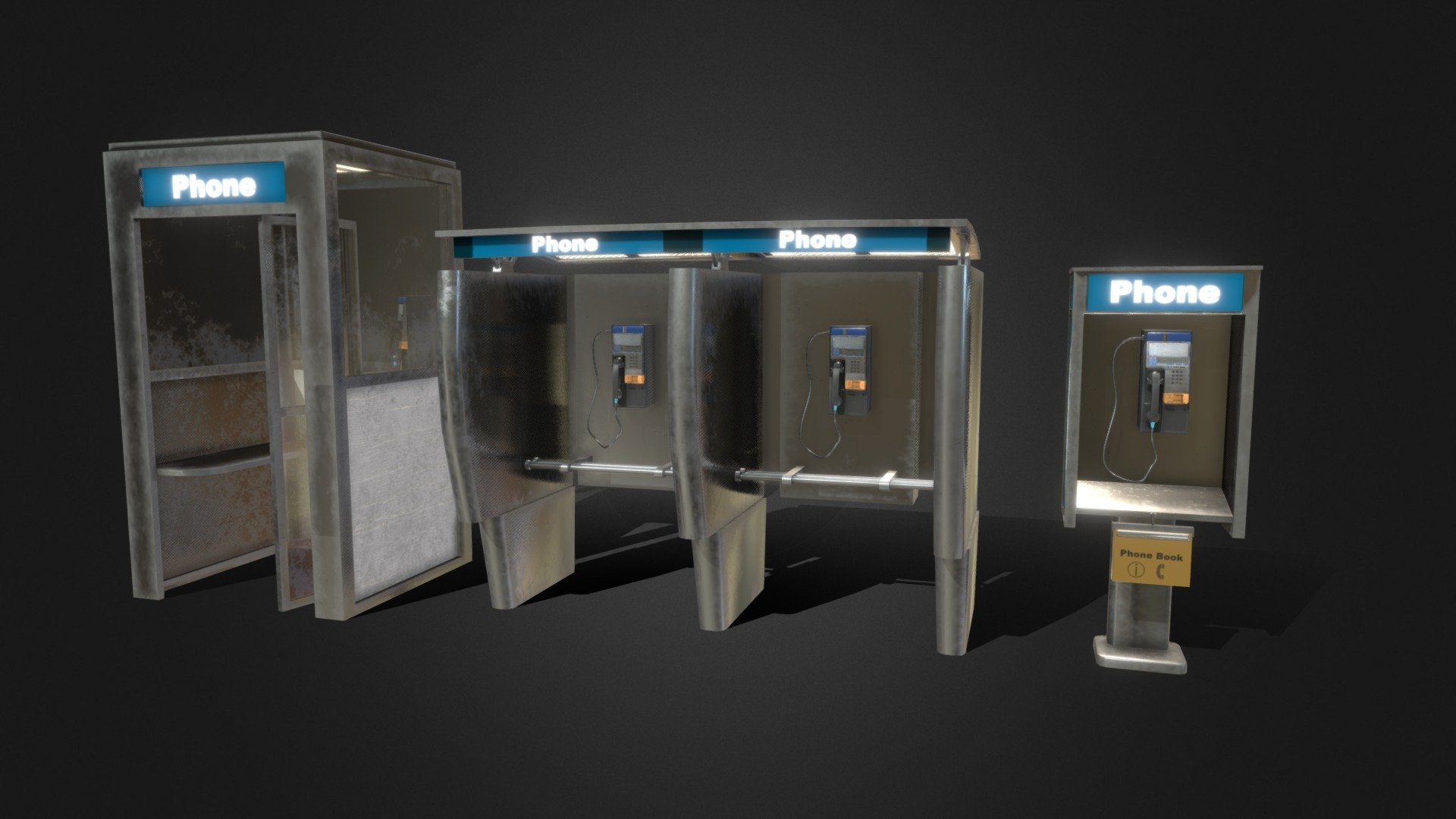 Pay Phone Booth - deep3dsea