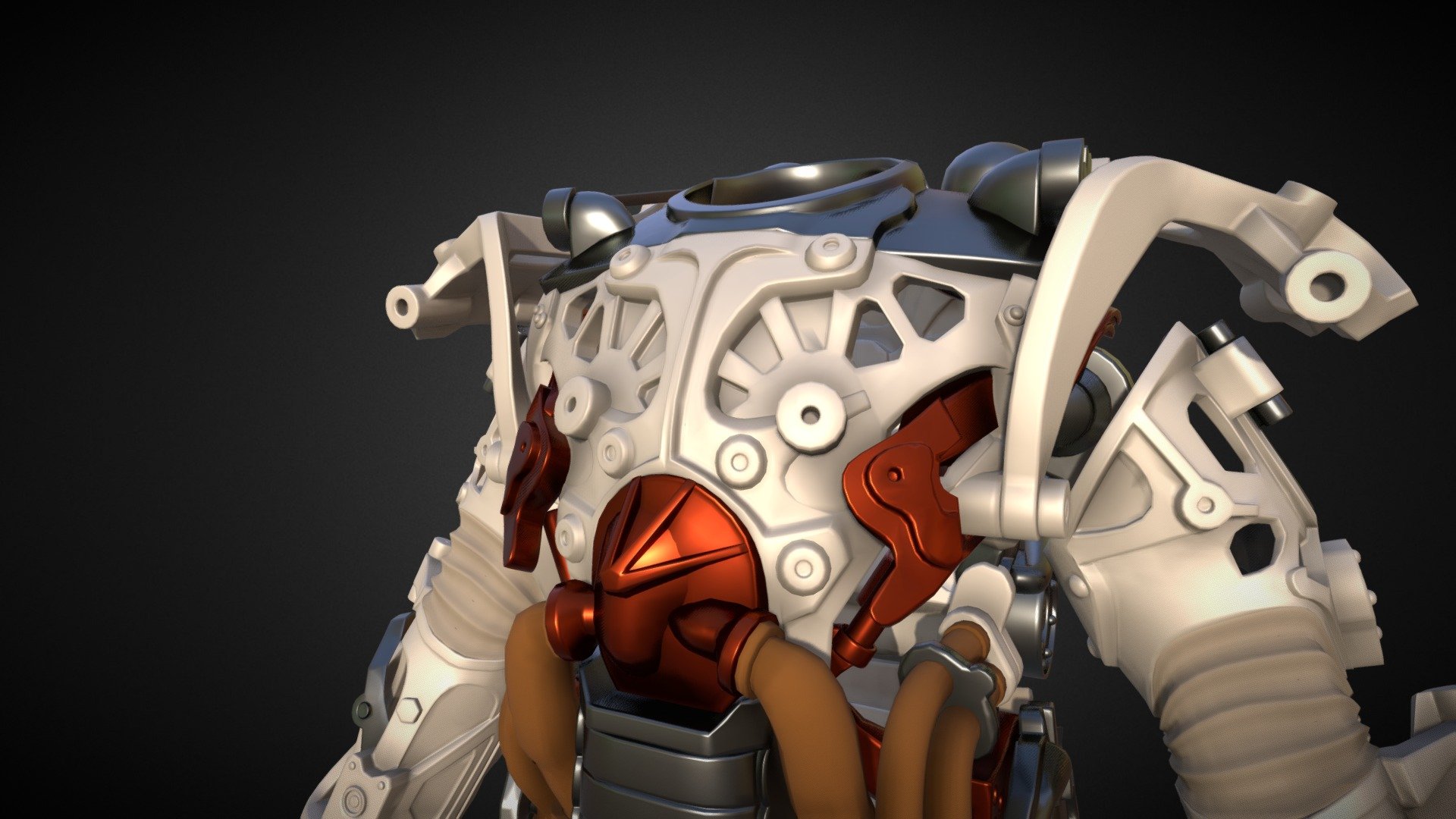 Power Armor from Fallout. Model Frame - deep3dsea